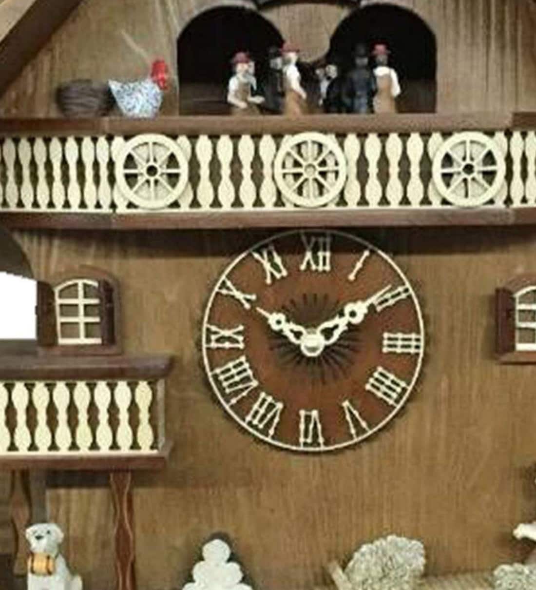 Buy Brown Solid Wood Tack Cuckoo Clock Online - Cuckoo Clocks - Wall ...