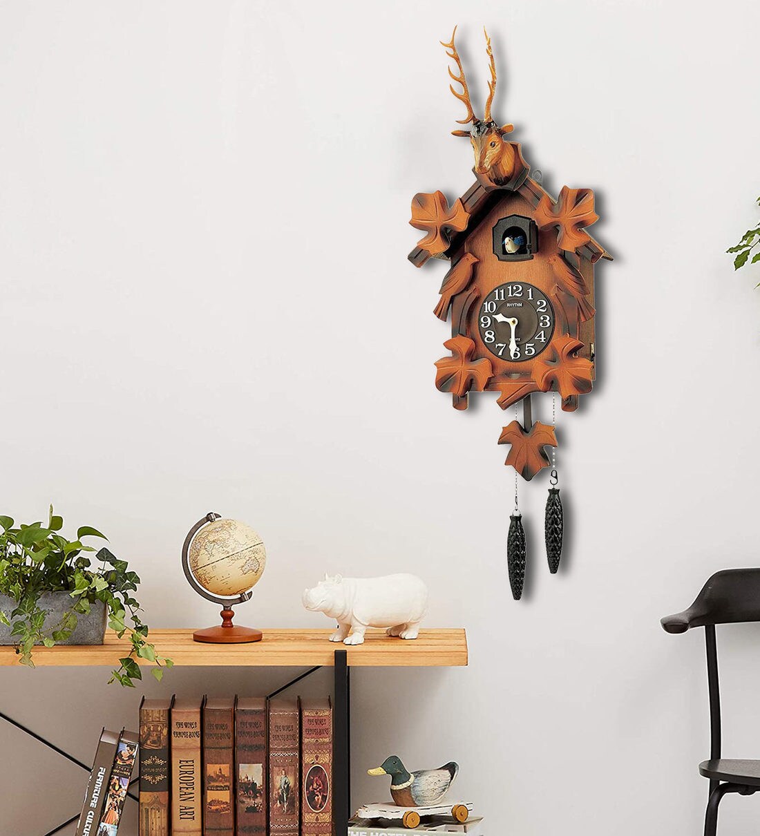 Buy Brown Wooden Cuckoo Wall Clock by Rhythm at 23% OFF by Rhythm ...
