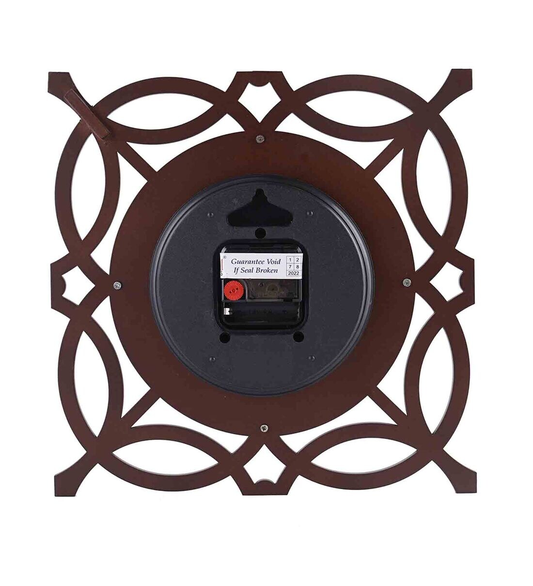 Buy Brown Wooden Silent Sweep Mechanism Wall Clock By Safal Quartz ...