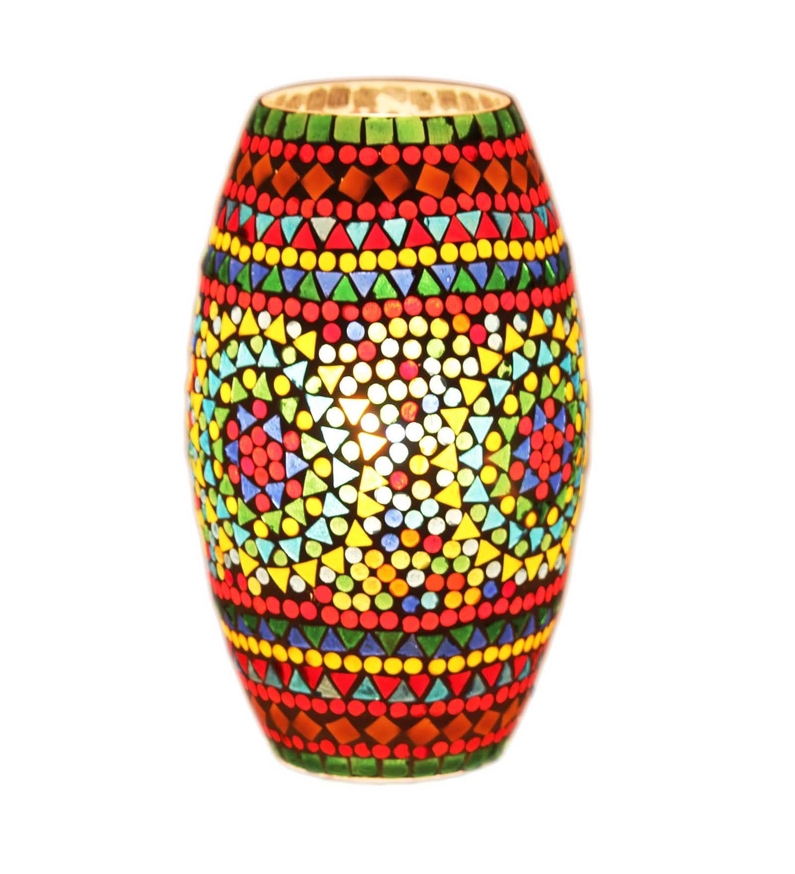 Buy Multicolour Glass Table Lamp by Brahmz Online - Traditional Table ...