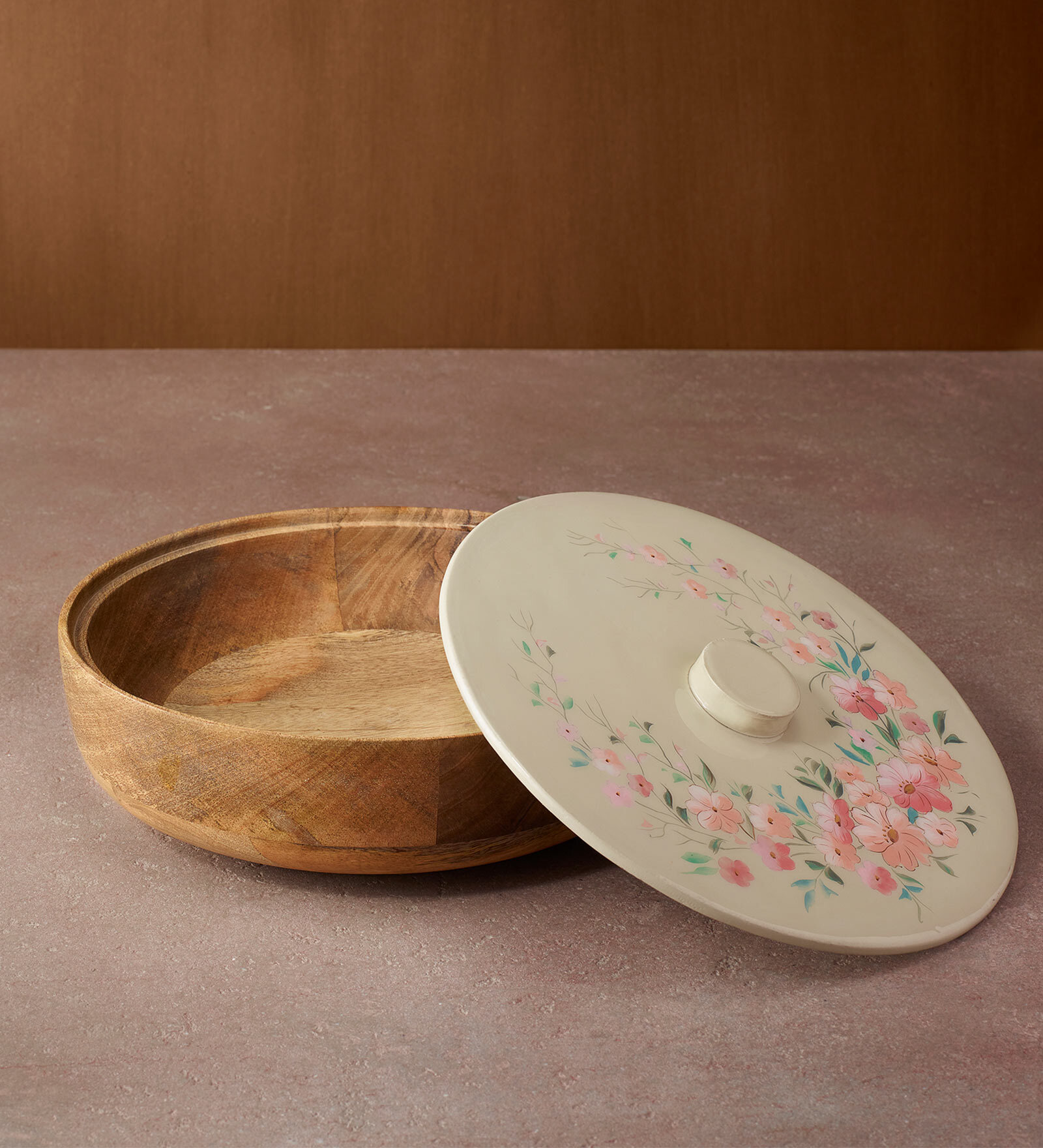 Buy Brase Wooden Roti Serving Box by Ellementry at 100% OFF by ...