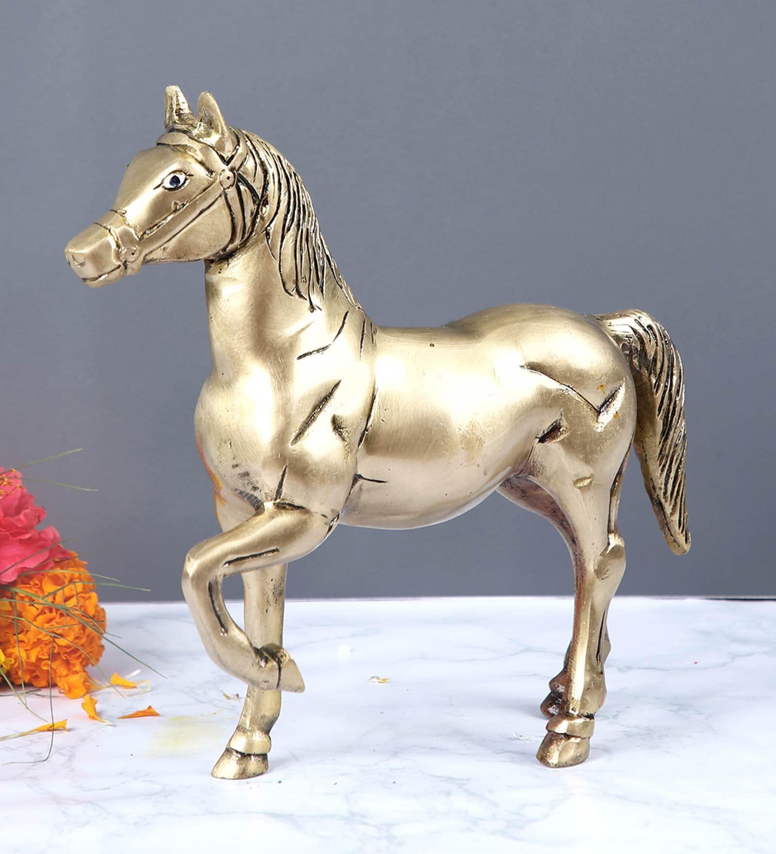 Buy Brass Horse Showpiece at 31% OFF by Aapno Rajasthan | Pepperfry
