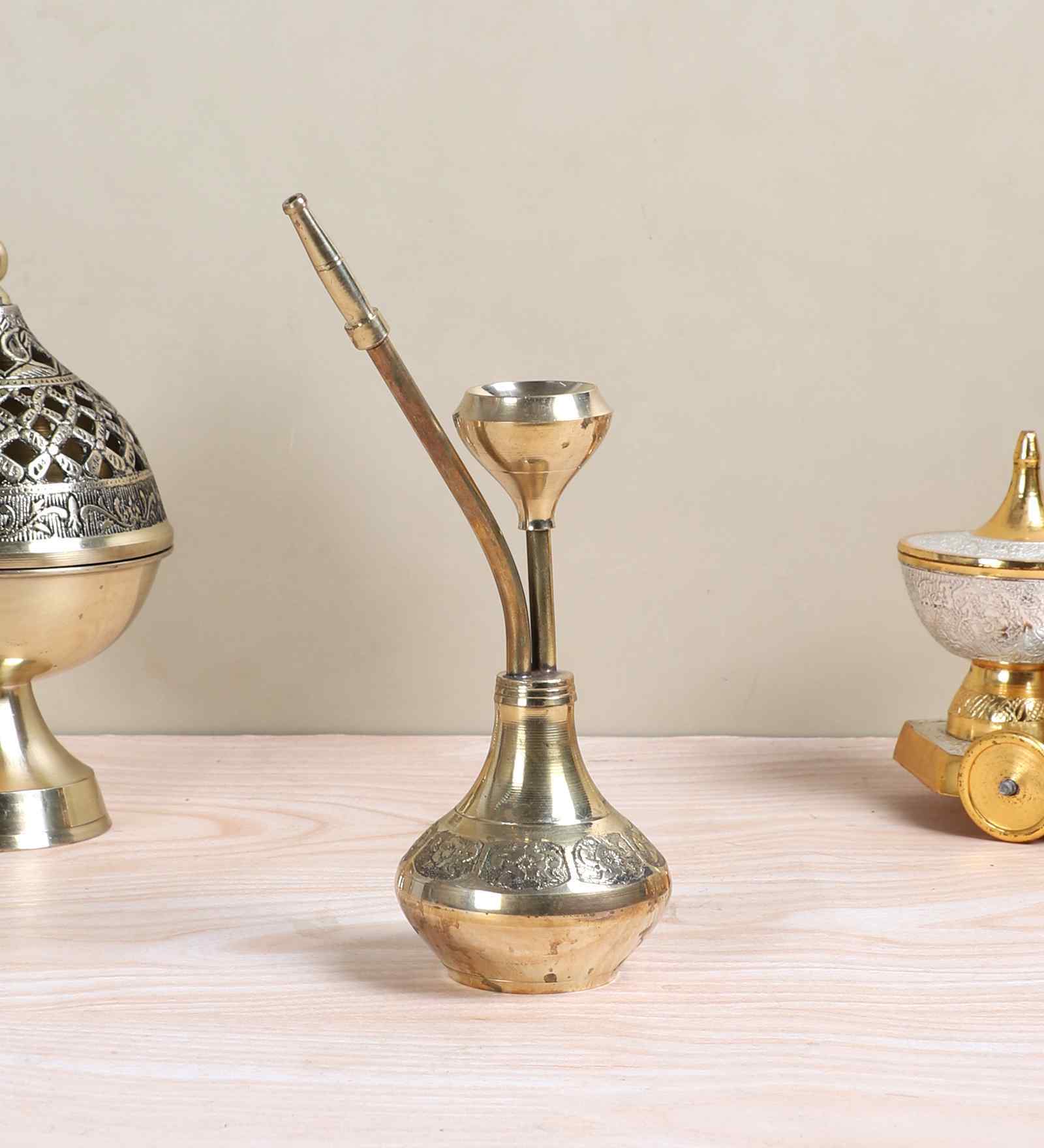 Buy Brass Hukka at 40% OFF by Amaya Decors | Pepperfry