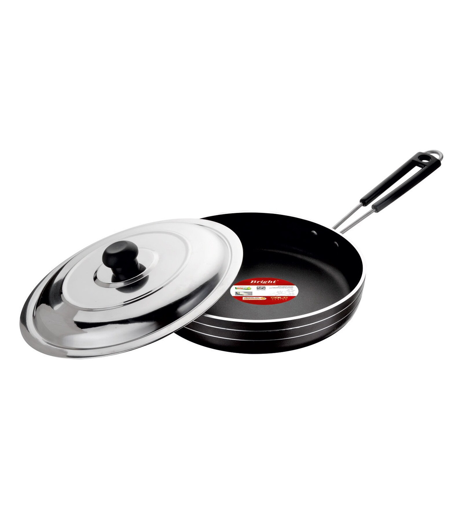 Buy Household Aluminum Fry Pan with Lid at 15% OFF by Bright Home ...
