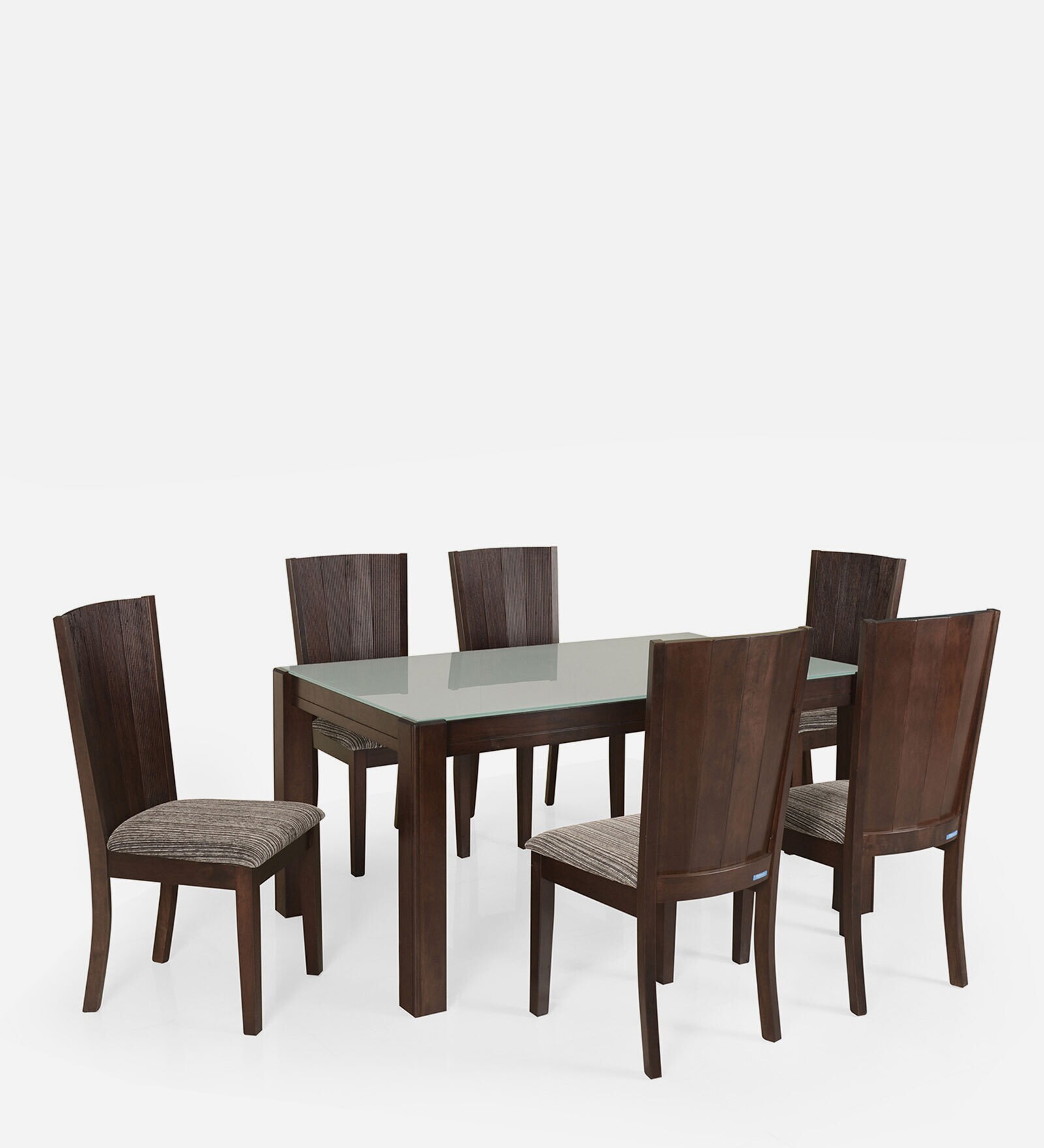 Buy Brighton 6 Seater Dining Set in Brown Colour by Nilkamal | Pepperfry