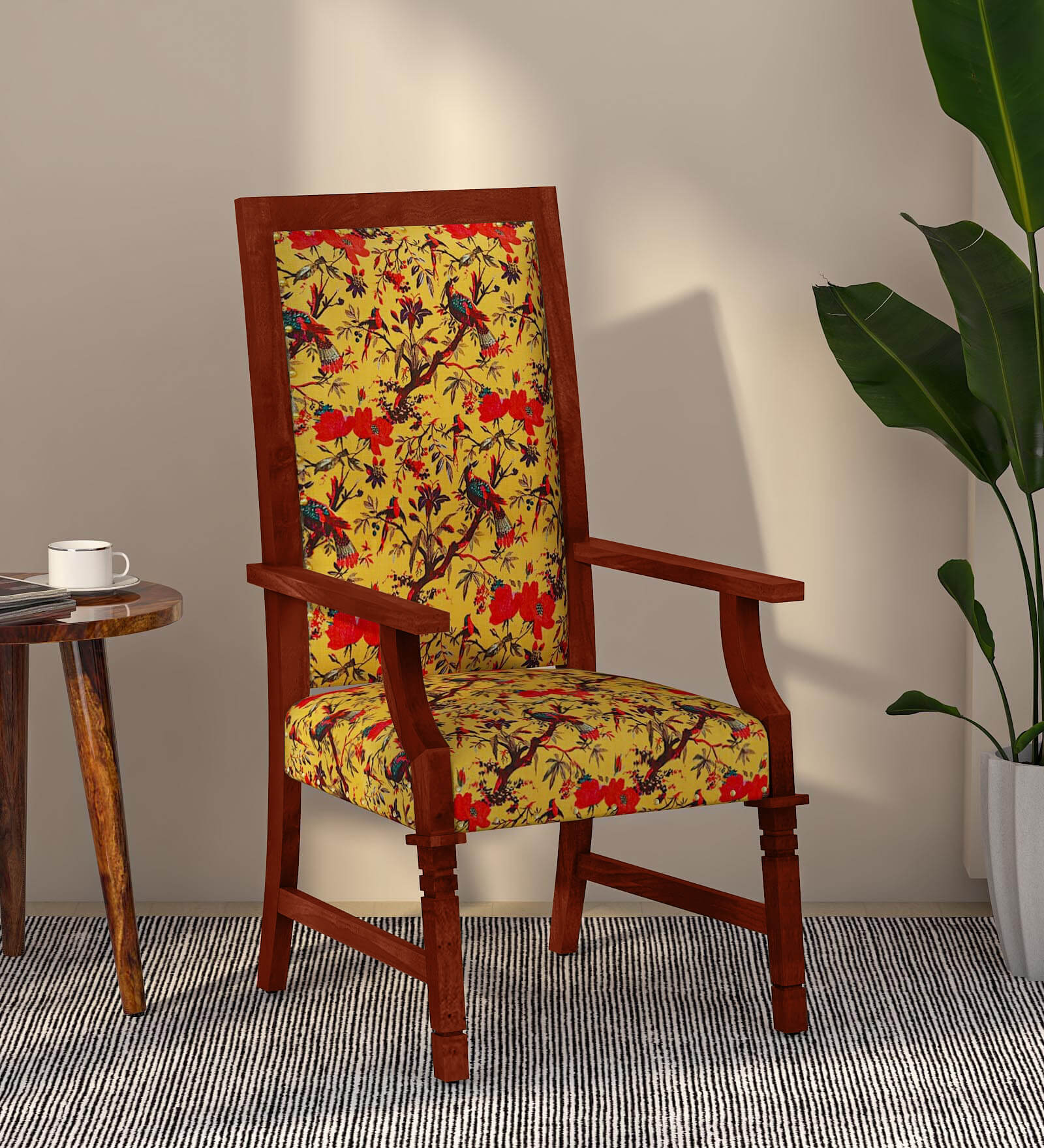 Buy Bromley Sheesham Wood Arm Chair In Honey Oak Finish at 28% OFF by ...