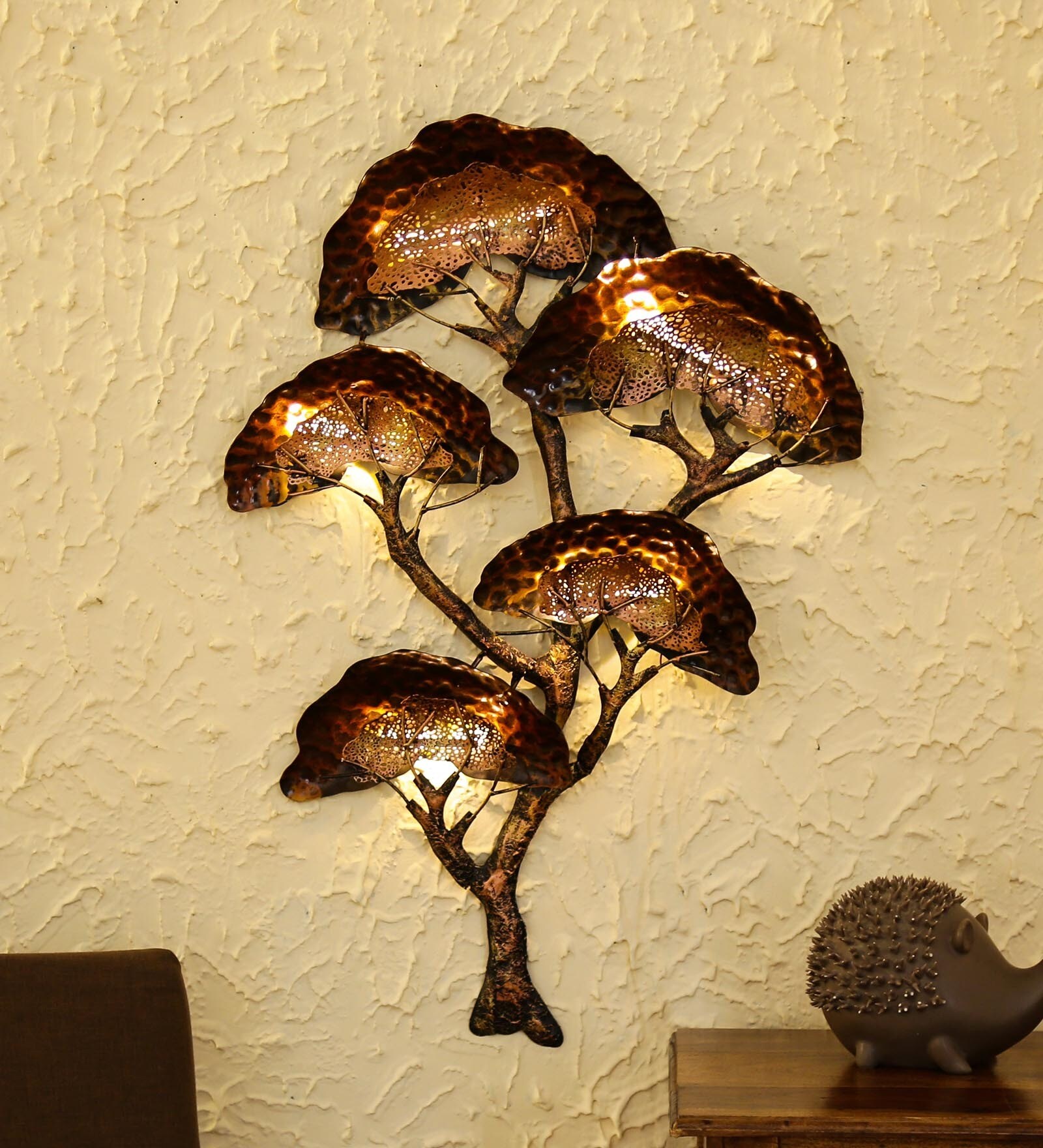 Buy Brown & Gold Metal Japanese Tree Wall Art at 31% OFF by Awesome ...