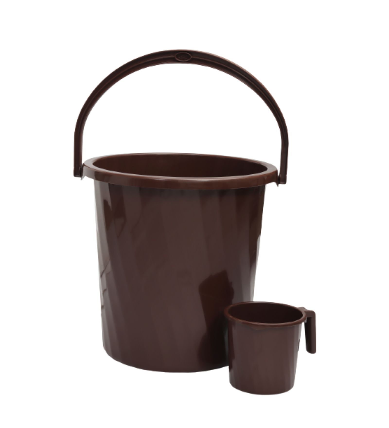 Buy Brown 25 Ltr Polypropylene Bucket Set (Set of 2) at 33% OFF by ...