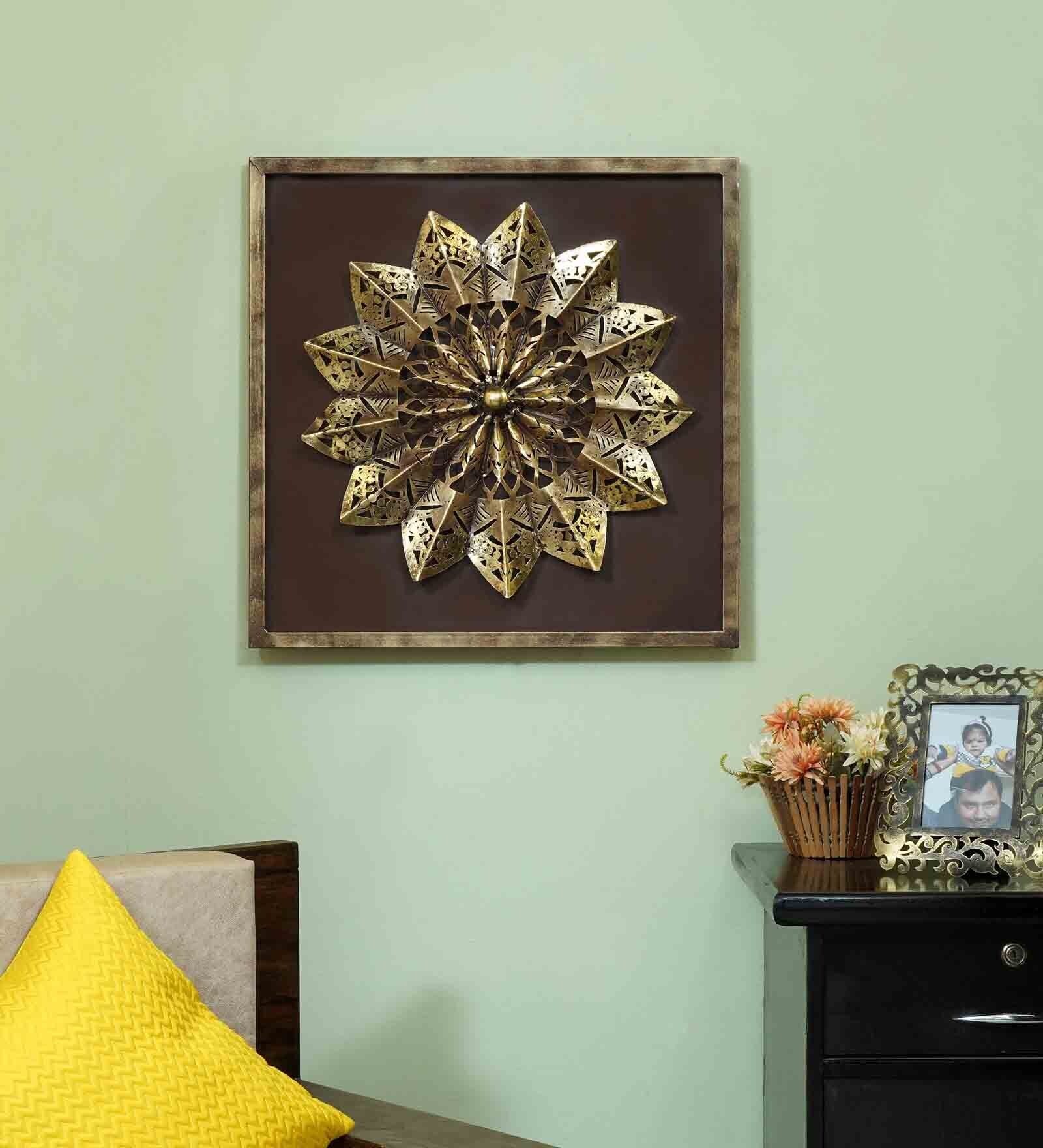 Buy Brown And Gold Iron Zen Metal Wall Art at 9% OFF by The Shining ...