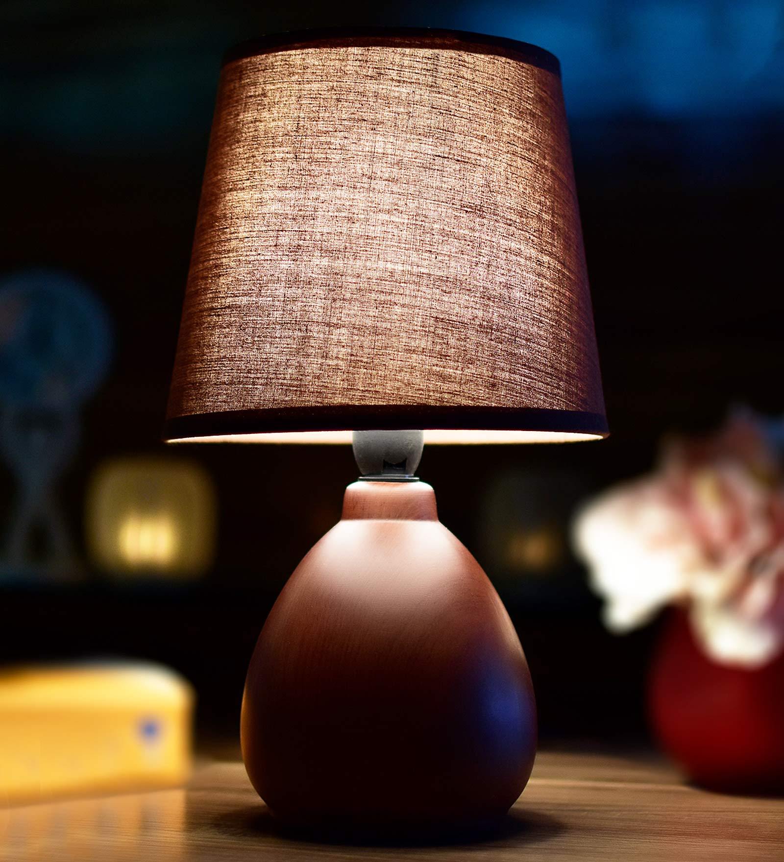 Buy Brown Ceramic Table Lamp by Archies at 44% OFF by Archies | Pepperfry