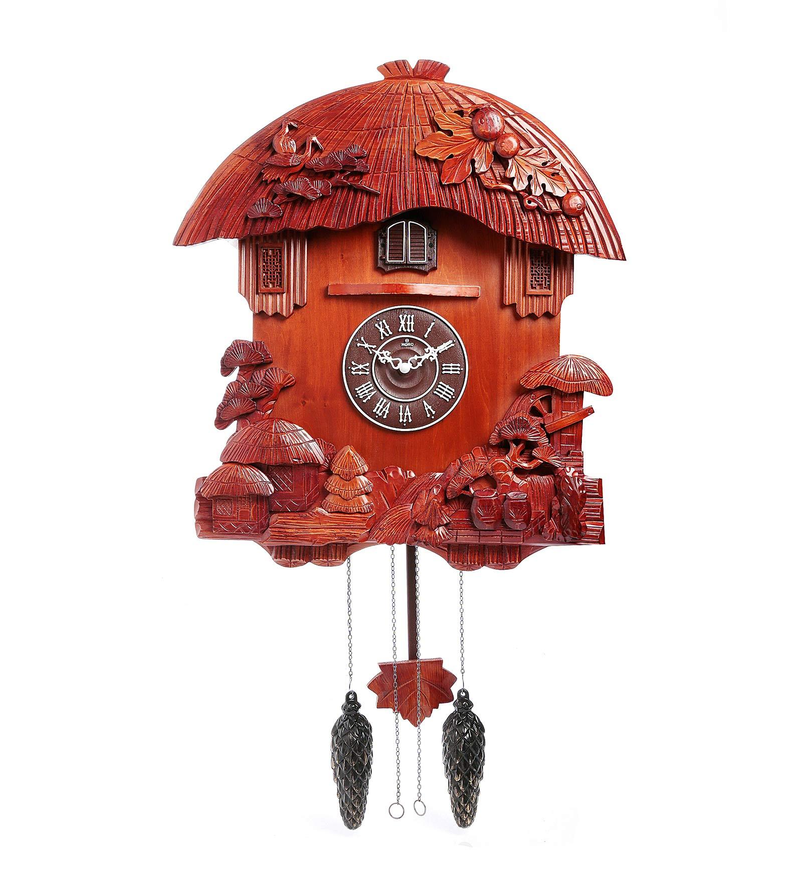 Buy Brown Solid Wood Analog Cuckoo Clock by Horo at 24% OFF by Horo ...