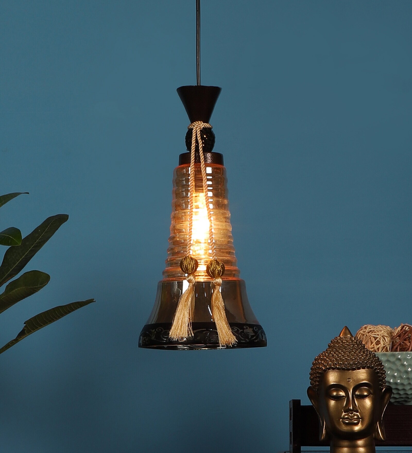 Buy Bian Brown Iron Hanging Light at 45% OFF by Eliante by Jainsons ...