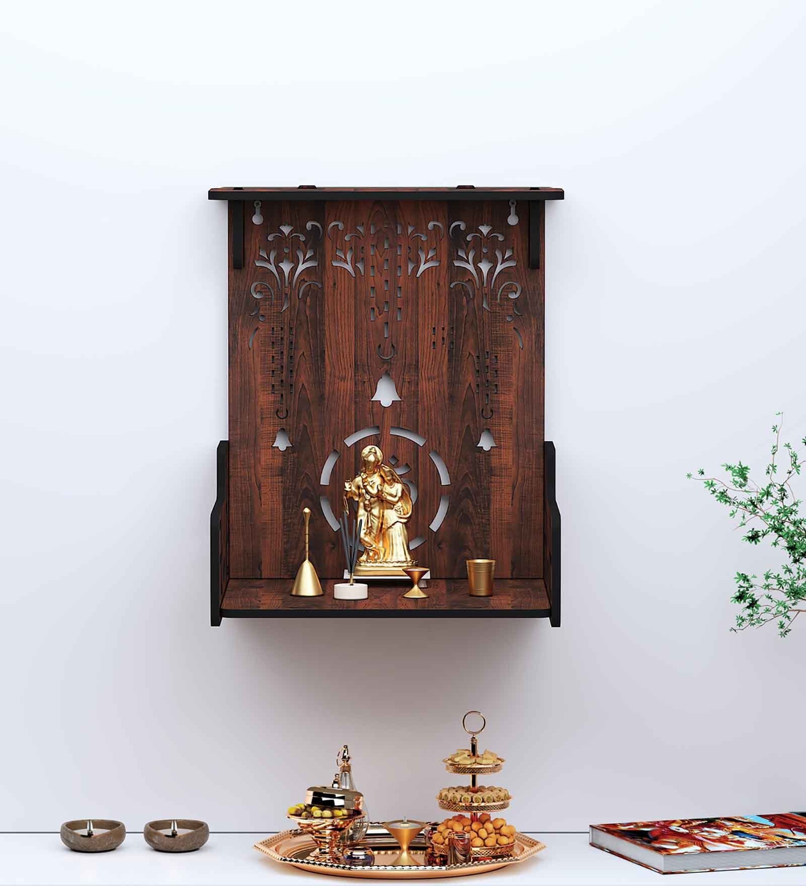 Buy Brown MDF Wall Mounted Temple Without Door at 19% OFF by Random ...