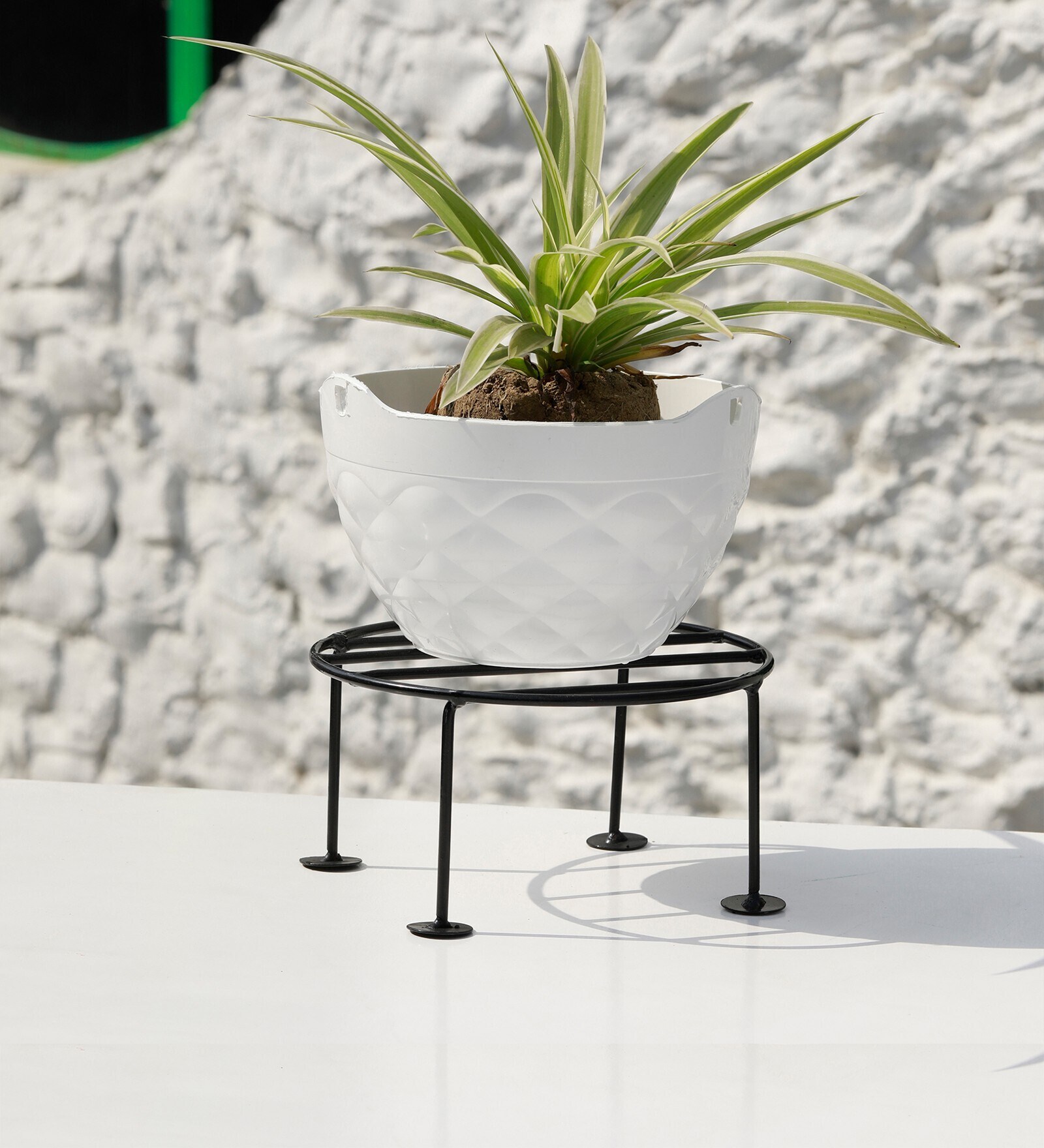 Buy Brown Metal Planter Stand at 40% OFF by Truphe | Pepperfry