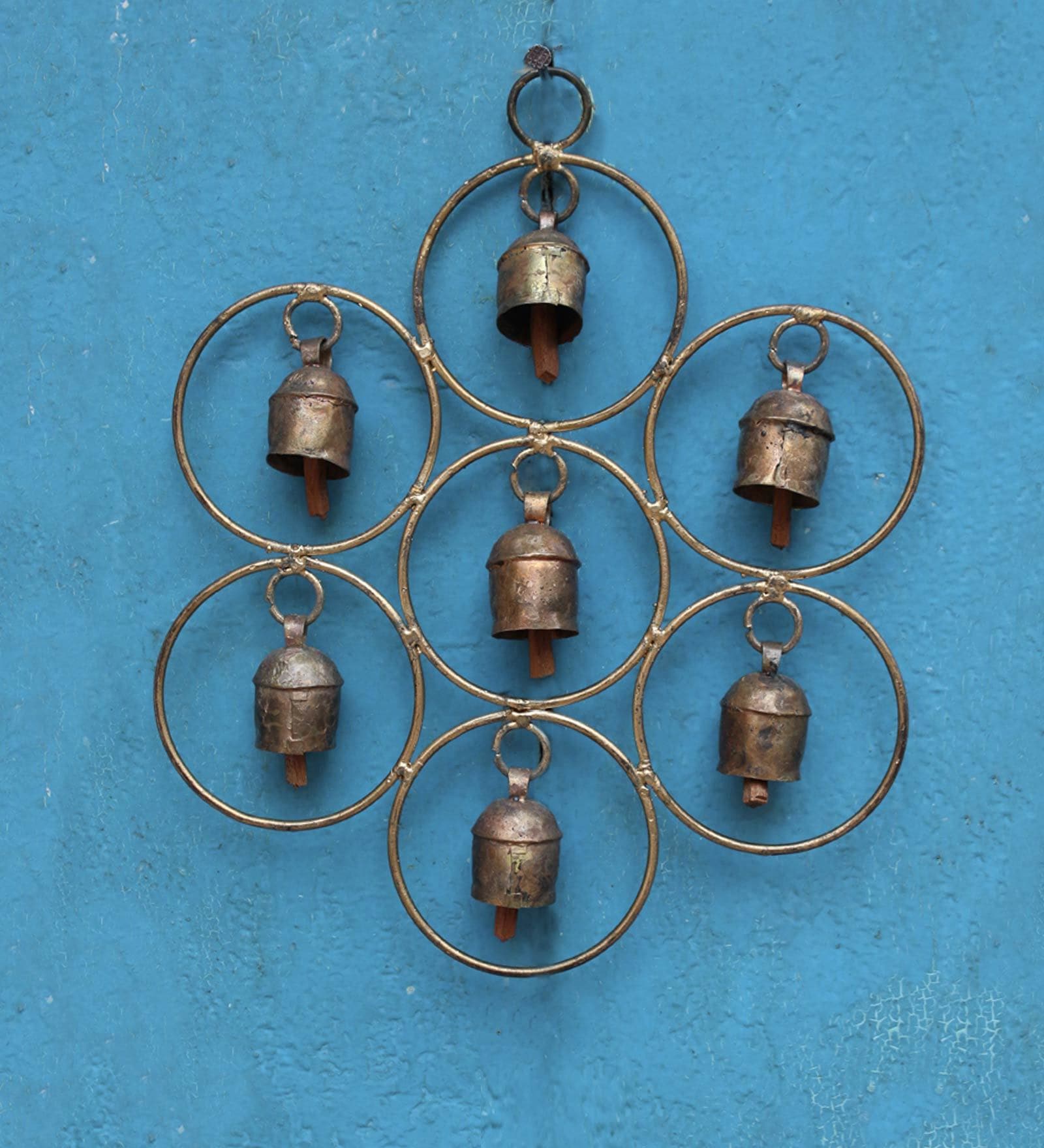 Buy Brown Metal Circular Bells at 23% OFF by De Kulture Works | Pepperfry