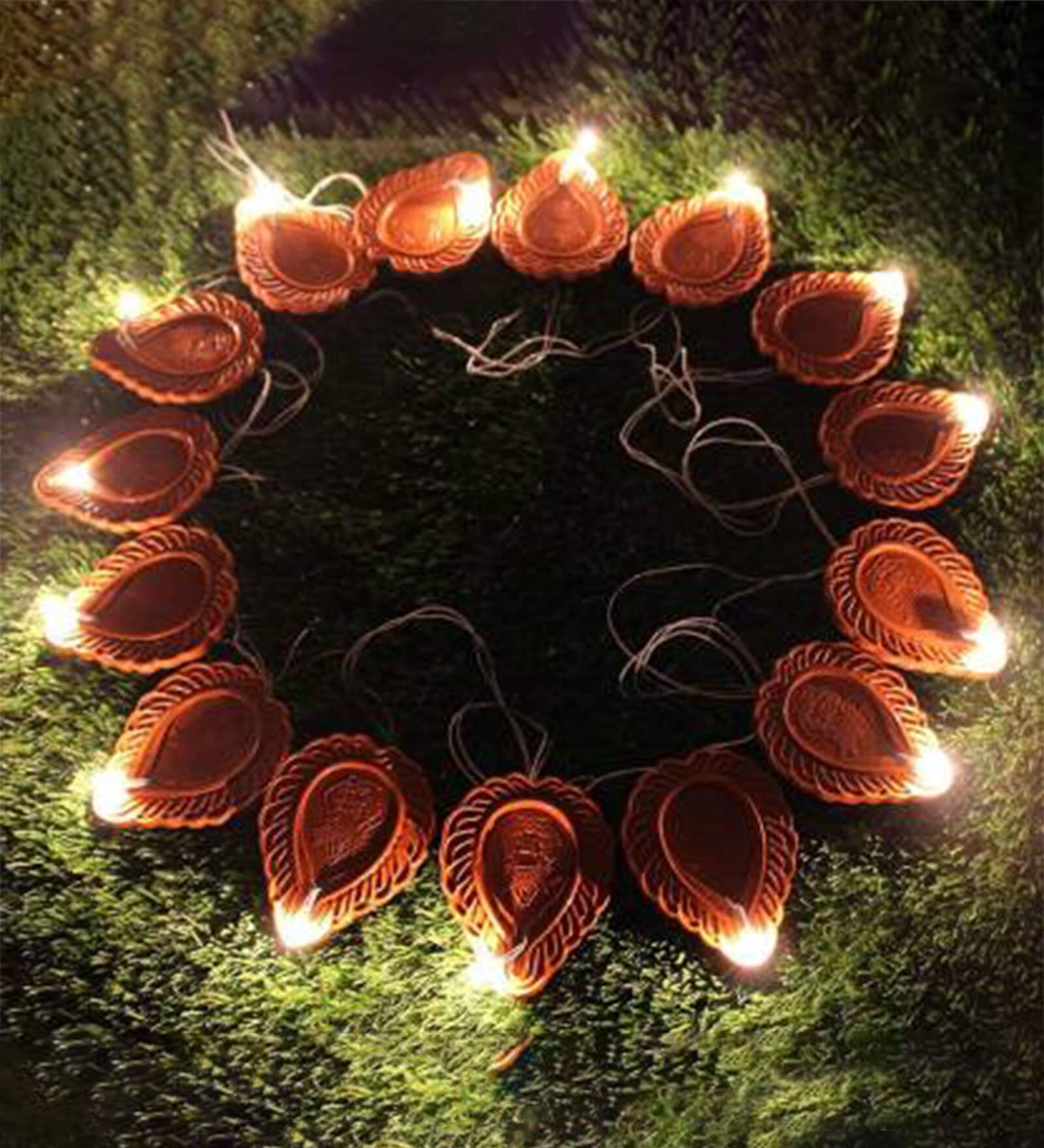 Buy Brown Plastic Diya By Arghyam at 20% OFF by Arghyam | Pepperfry
