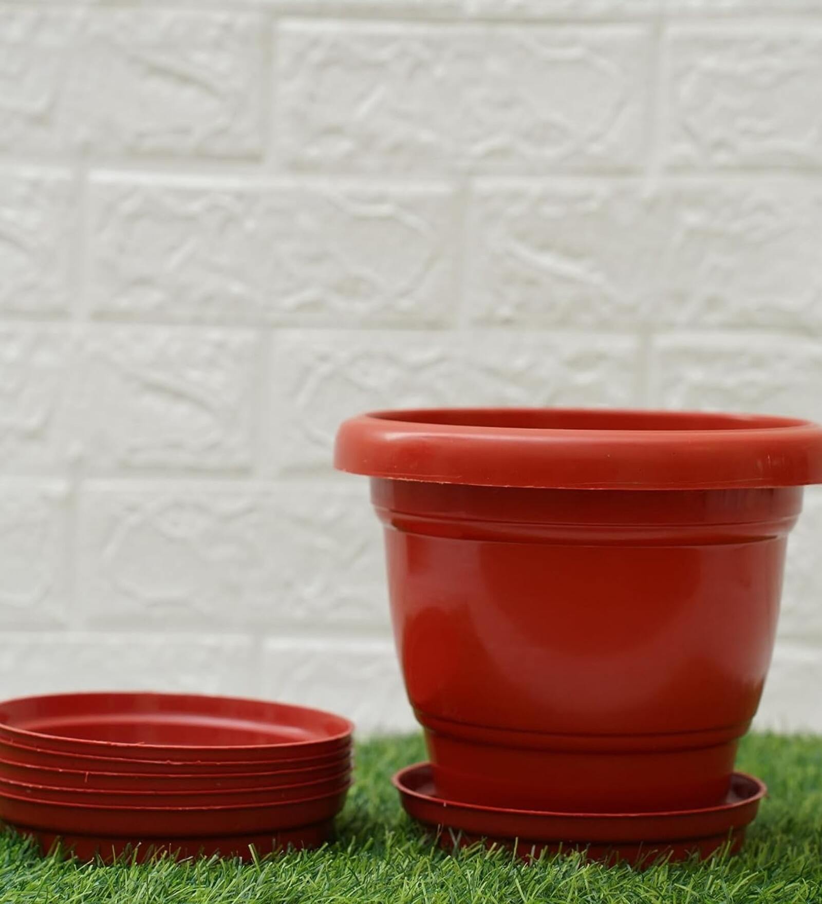 Buy Brown Plastic Desk Pot at 50% OFF by Gold Dust | Pepperfry