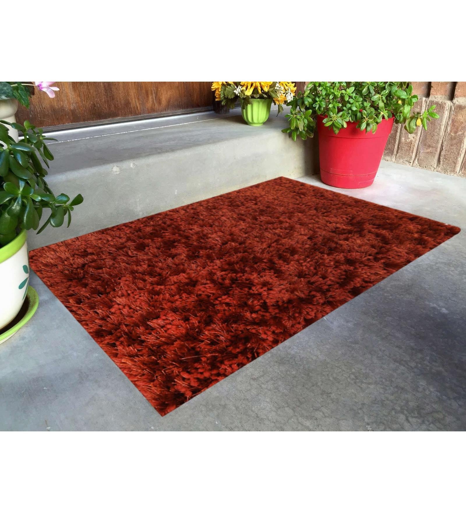 Buy Brown Polyester 16 x 24 Inch Door Mat by Skipper Online - Solid ...