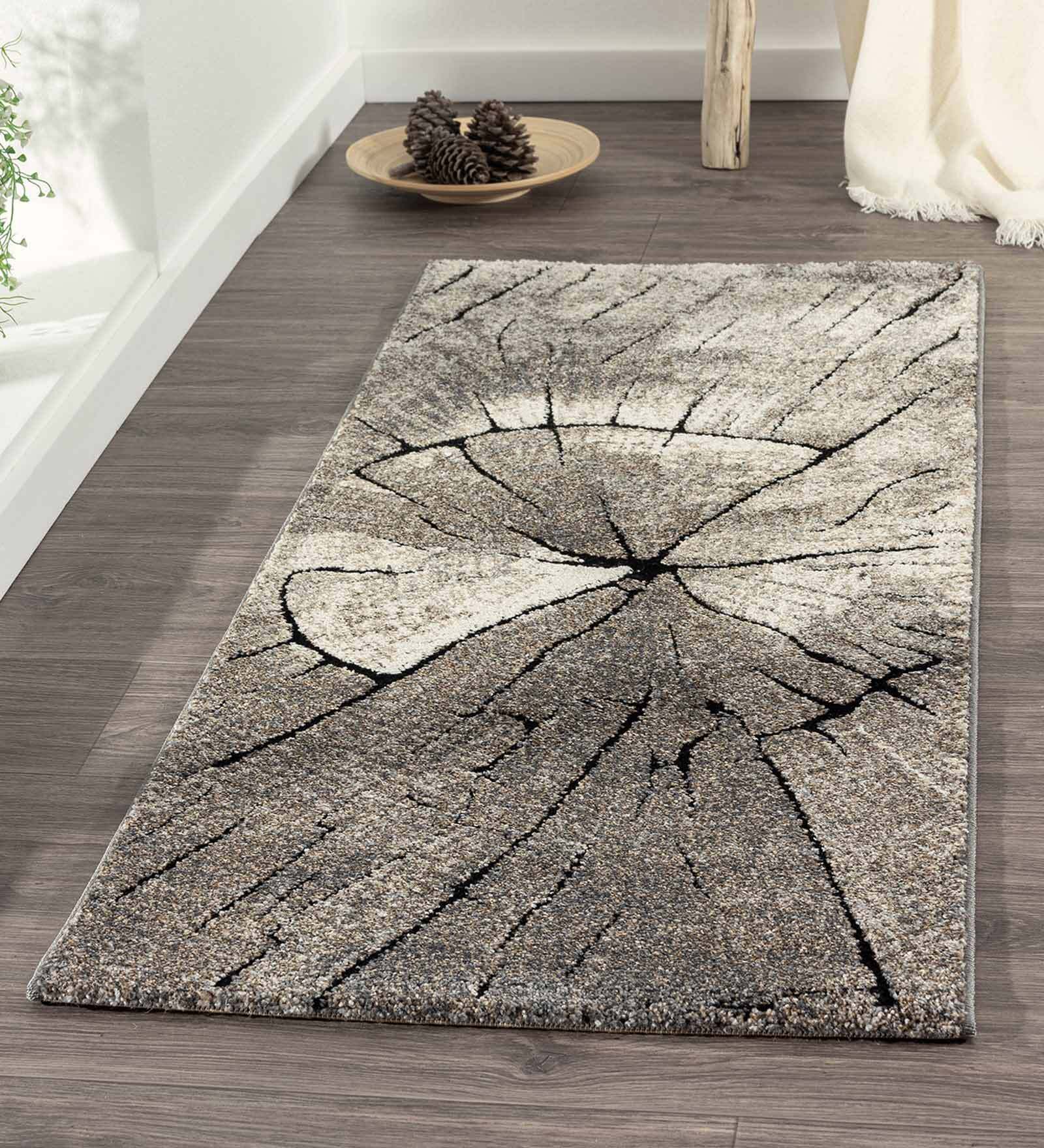 Buy Brown Polypropylene 5x2.6 Feet Machine Made Runner by Obsessions at ...