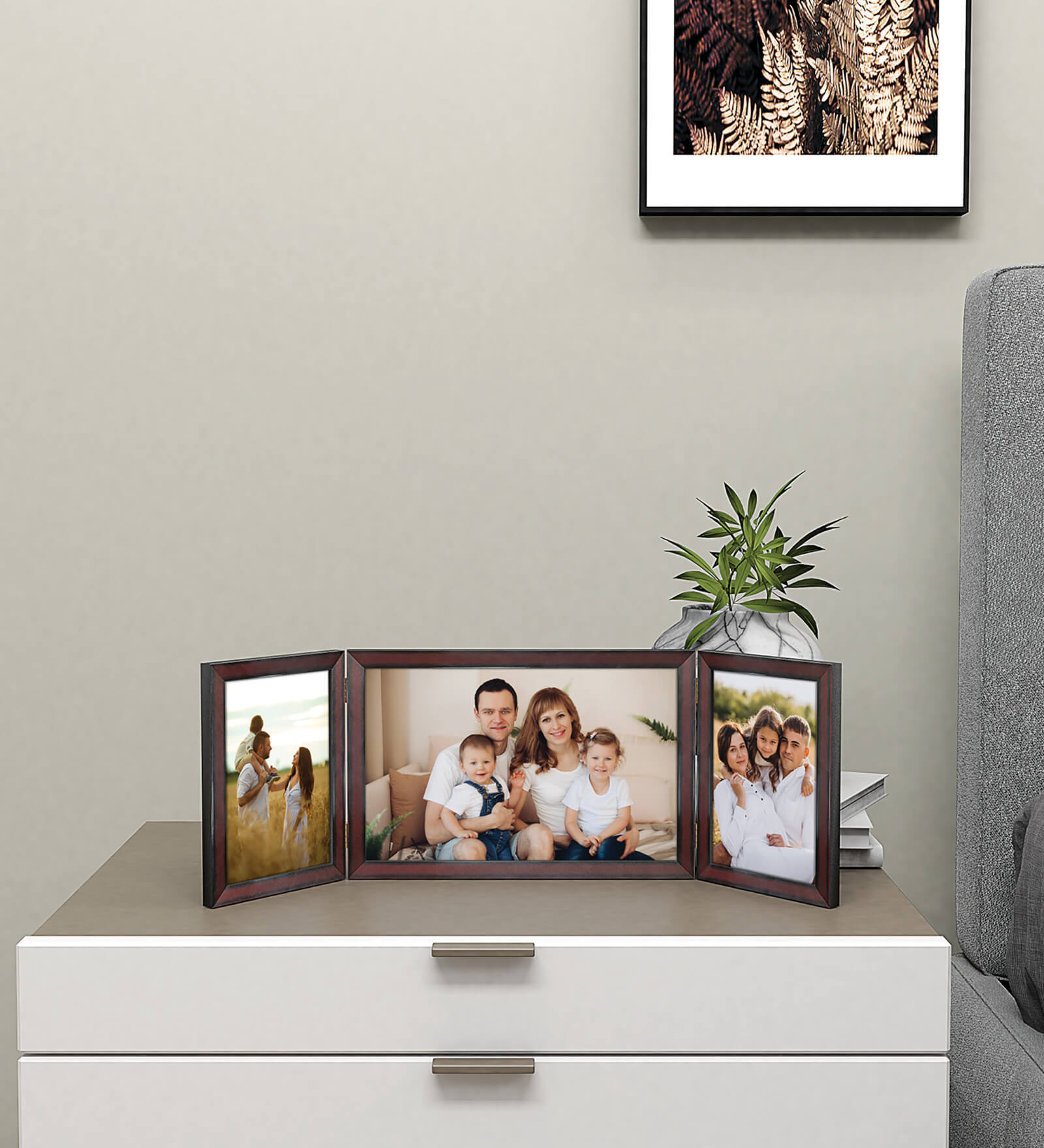 Buy Brown Synthetic Wood Table Photo Frame at 45% OFF by Random | Pepperfry