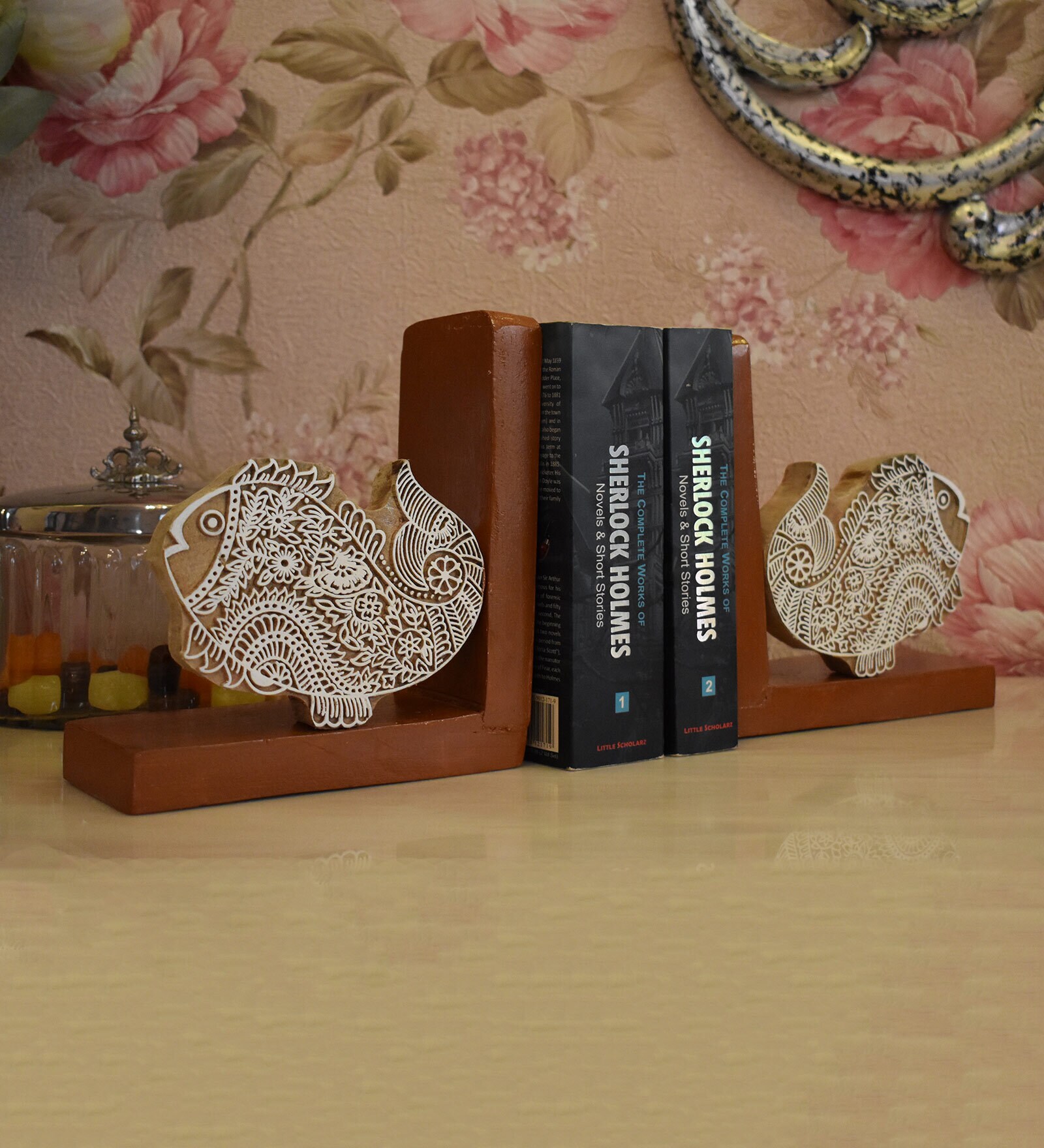 Buy Fish Brown Engineered Wood Bookend at 17% OFF by Rhapsodically Made ...