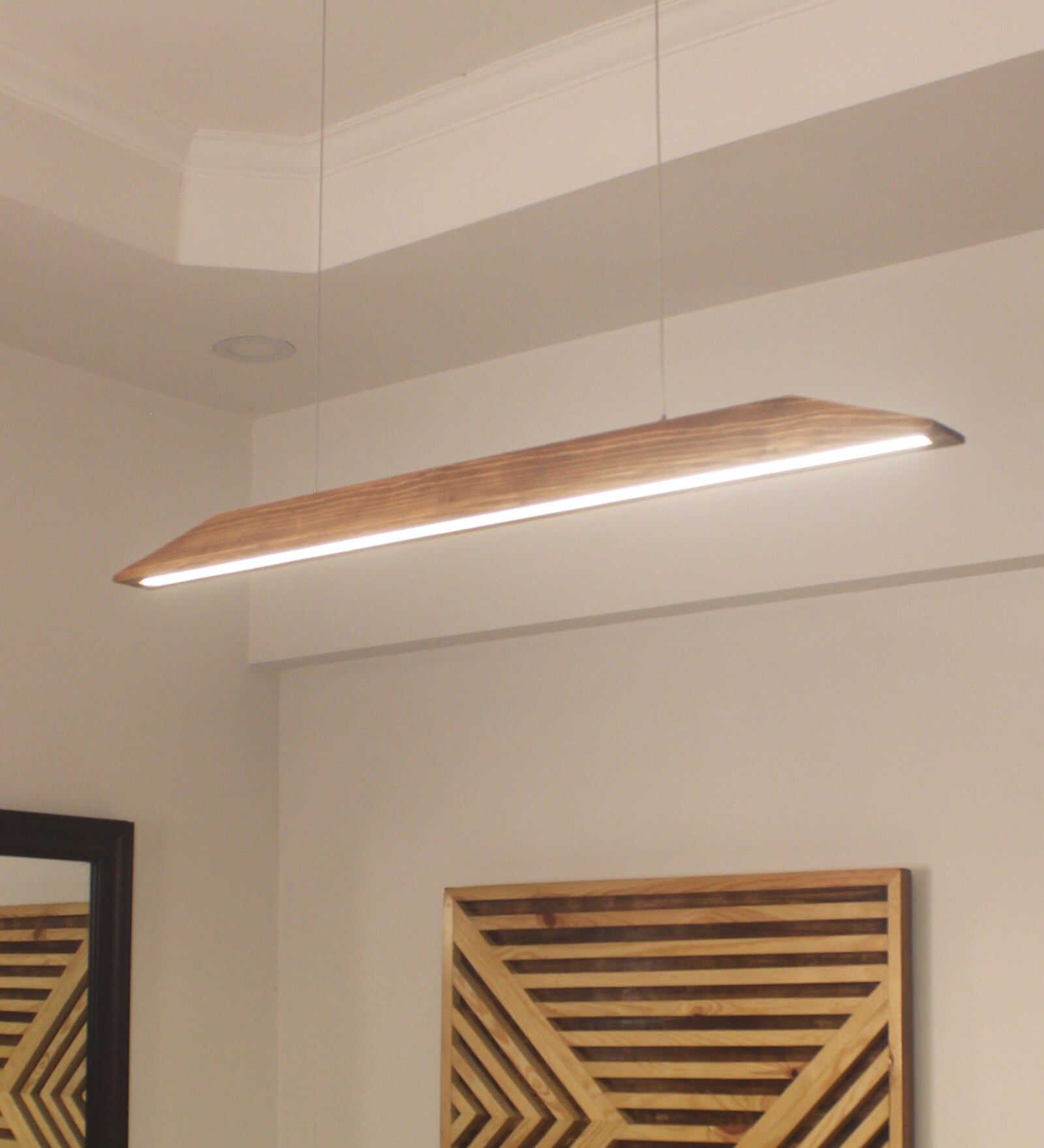 Buy Venus 48 Brown Solid Wood Linear LED Hanging Light at 50% OFF by ...