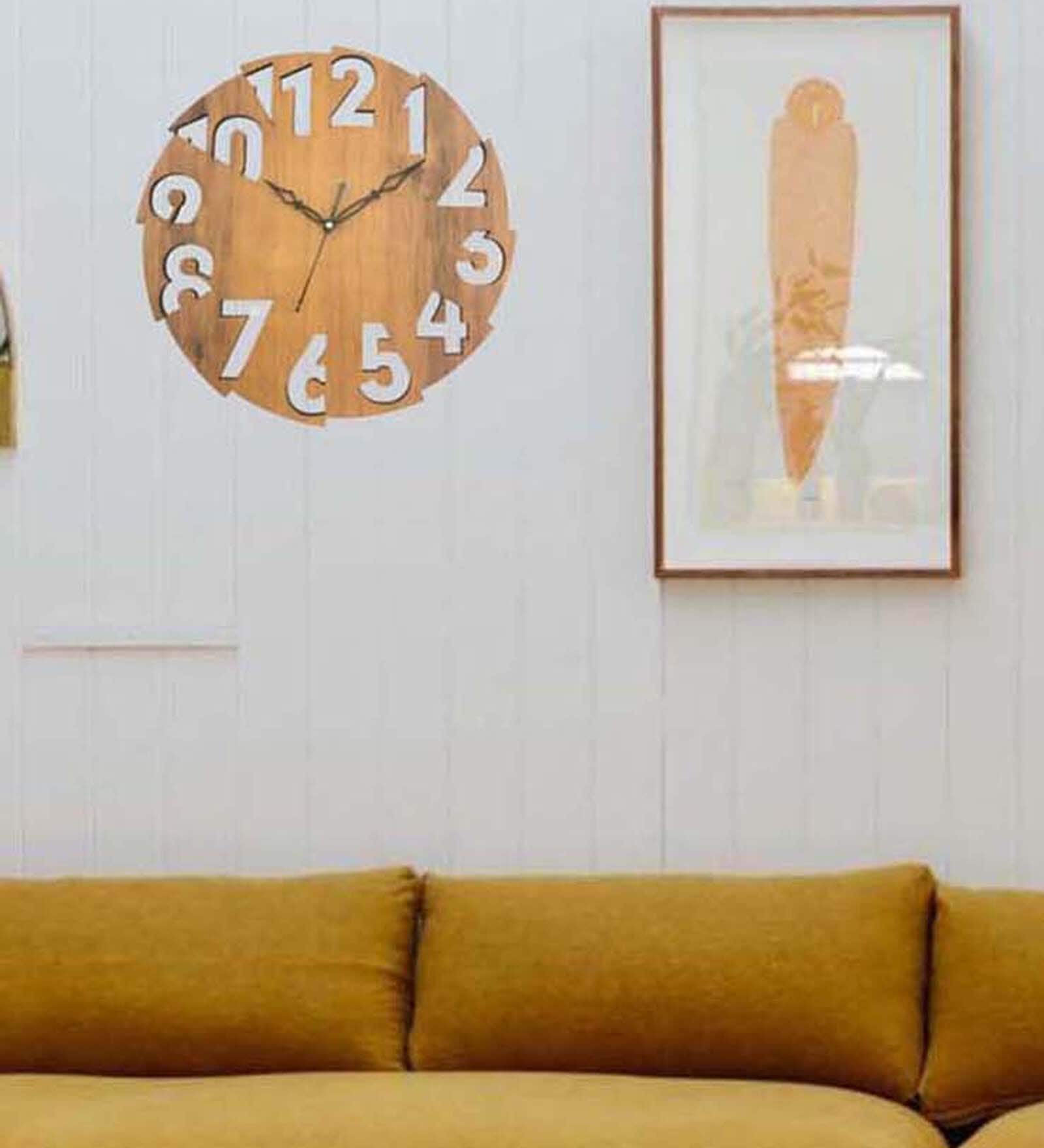 Buy Brown Wooden Space Wall Clock at 23% OFF by J & M Art | Pepperfry
