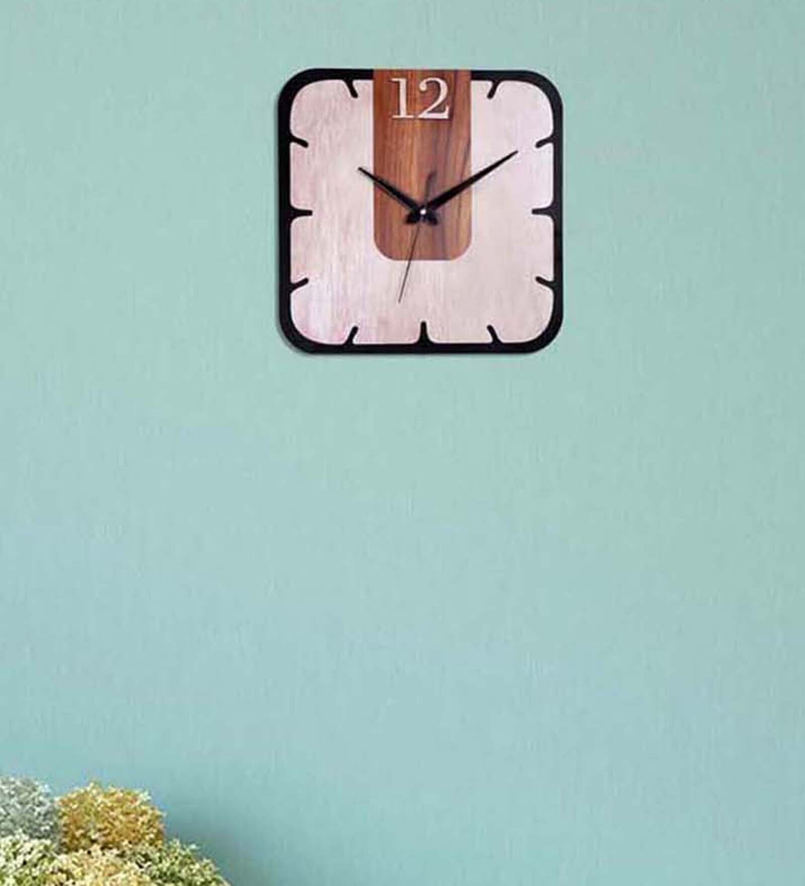 Buy Desire Brown Wooden Wall Clock at 42% OFF by J & M Art | Pepperfry