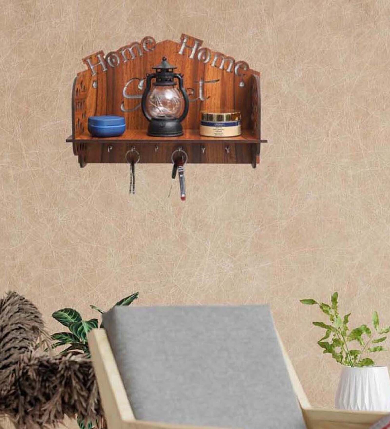 Buy Brown Wooden Mackay Set Of 1 Key Holder at 40% OFF by J & M Art ...