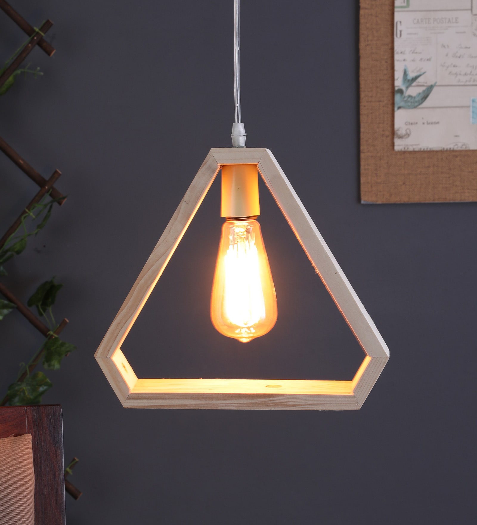 Buy Bayberry Brown Wood Hanging Light by DecorativeRay at 53% OFF by ...
