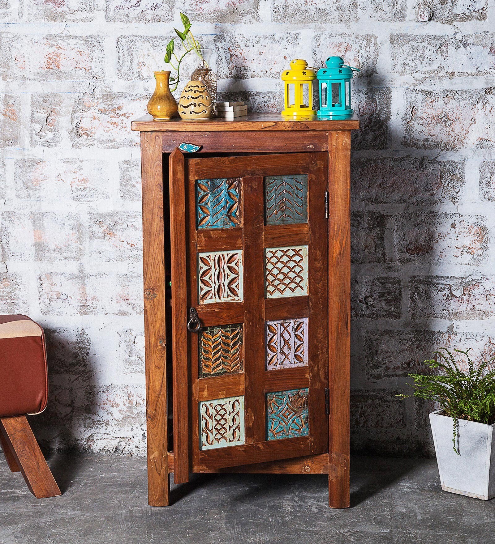 Buy Brisco Solid Wood Cabinet in Distress Finish at 22% OFF by ...