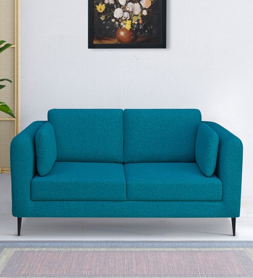 Buy Blue Modern 2 Seater Sofas Online at Best Price in India | Up to 70 ...