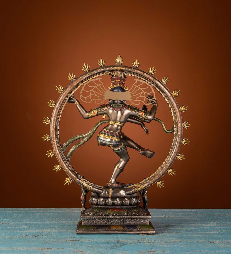 Buy Brass Bonded Bronze Lord Natraj Idol by Ekaa Online - Shiva - Religious Idols - Home Decor ...