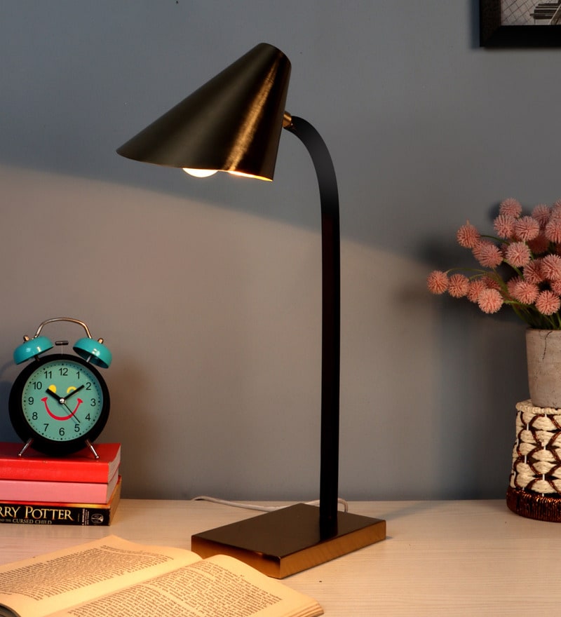 Buy Gerard Brass Study Lamp With Iron Base By Sapphire Online - Work ...