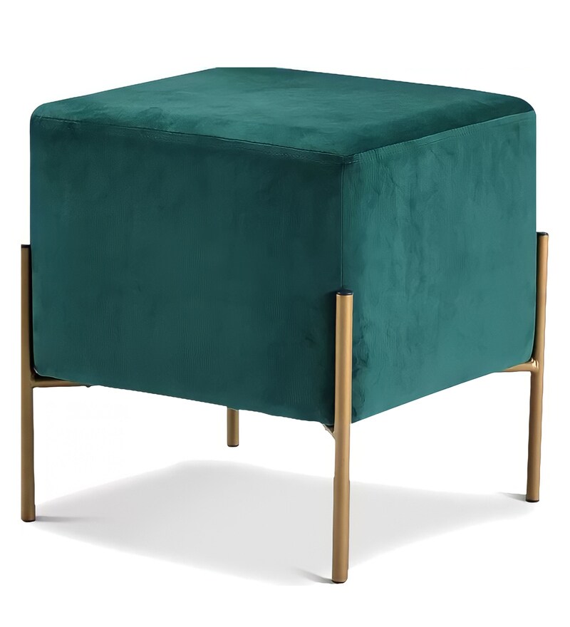 Buy BRICKS Stool in Green Colour by SMC Furniture Online - Modern ...