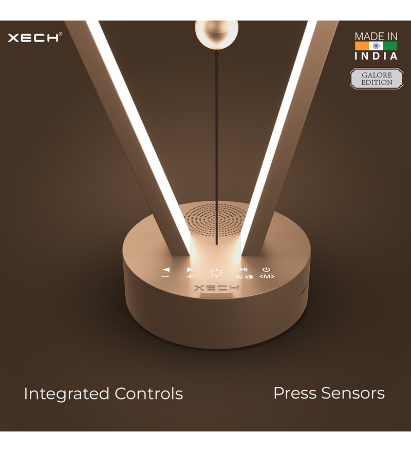 Buy Bronze Asymmetrix S II Magnetic Table Lamp with Speaker By Xech ...