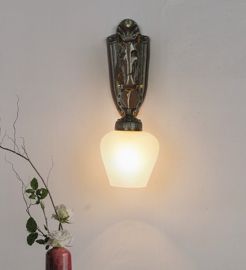 Buy Brown Aluminium Wall Light By Fos Lighting Online - Downlight ...