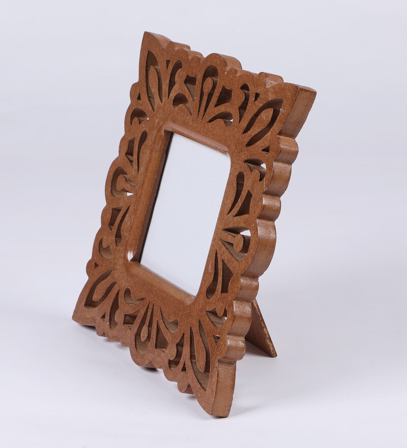 Buy Brown Engineered Wood Decorative Hand Crafted Photo Frame by The ...