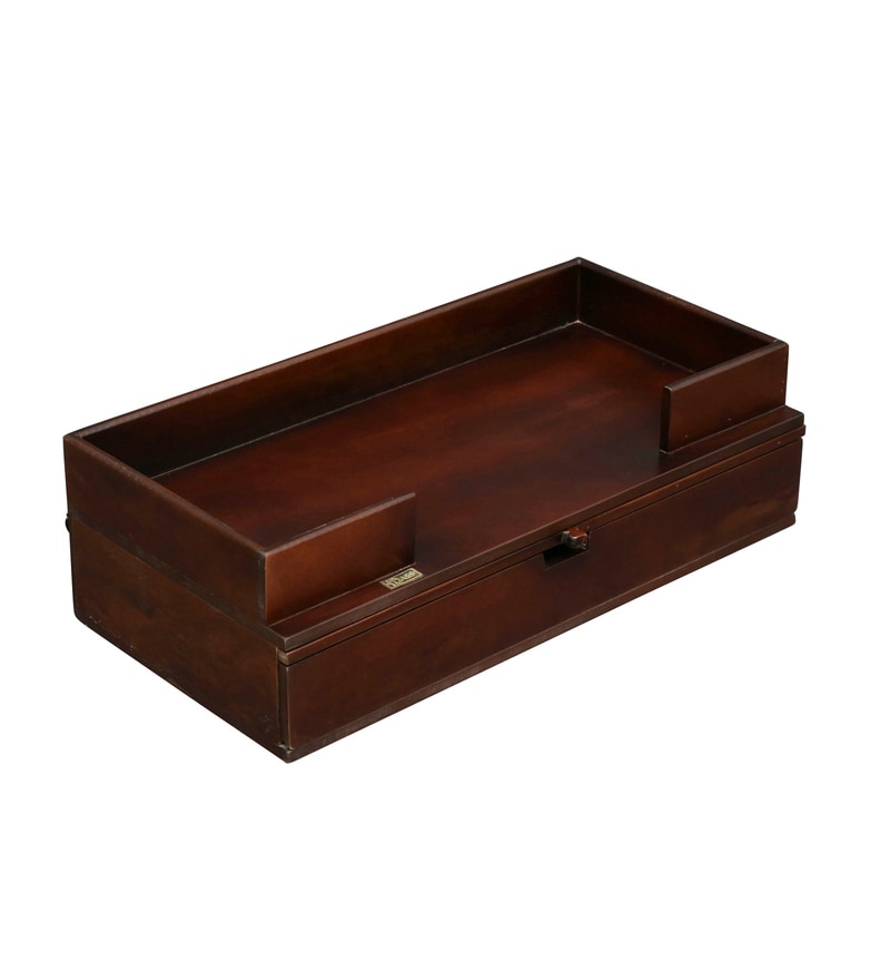 Buy Brown Pine Wood Pooja Mandir Without Door By D Dass Online - Pooja ...