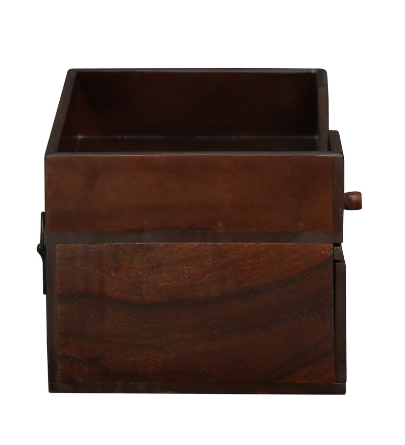 Buy Brown Pine Wood Pooja Mandir Without Door By D Dass Online - Pooja ...