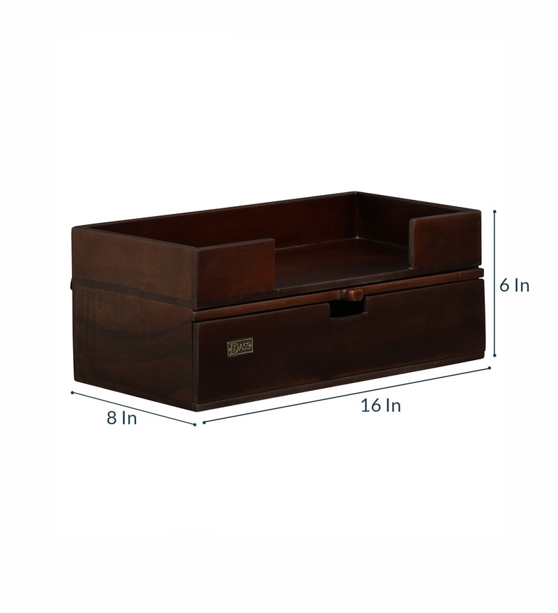 Buy Brown Pine Wood Pooja Mandir Without Door By D Dass Online - Pooja ...