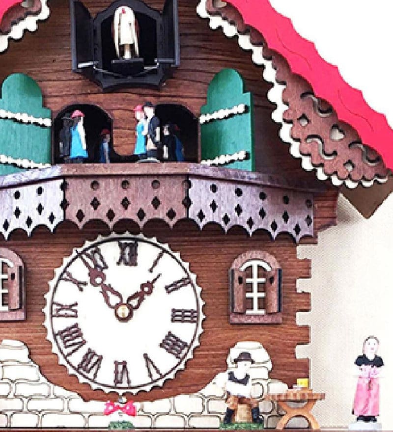 Buy Brown Solid Wood Analog Cuckoo Clock By Kairos Online Cuckoo Clocks Wall Clocks Home 