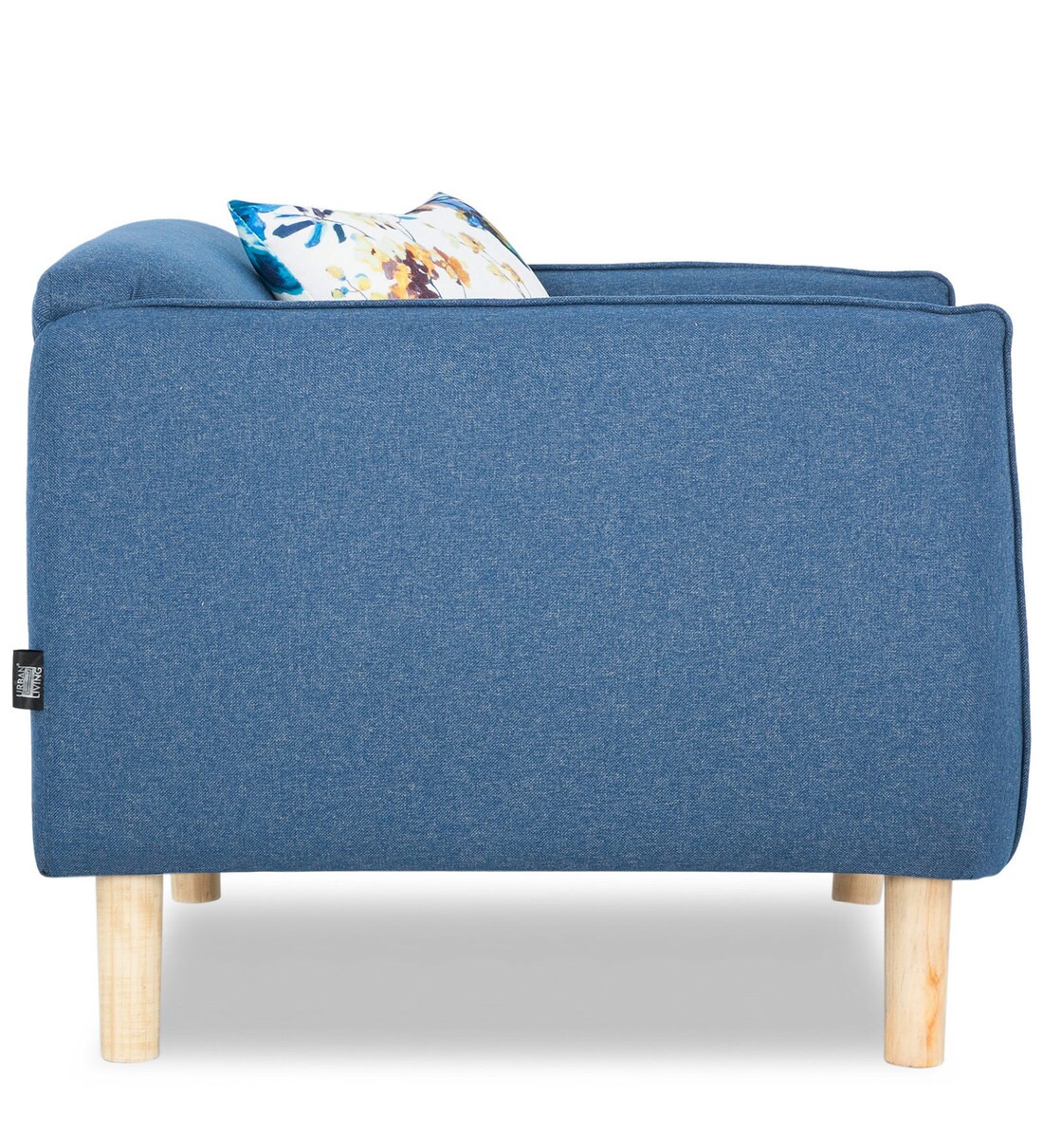 Buy Buffalo Fabric 1 Seater Sofa in Blue Colour by Urban Living Online ...