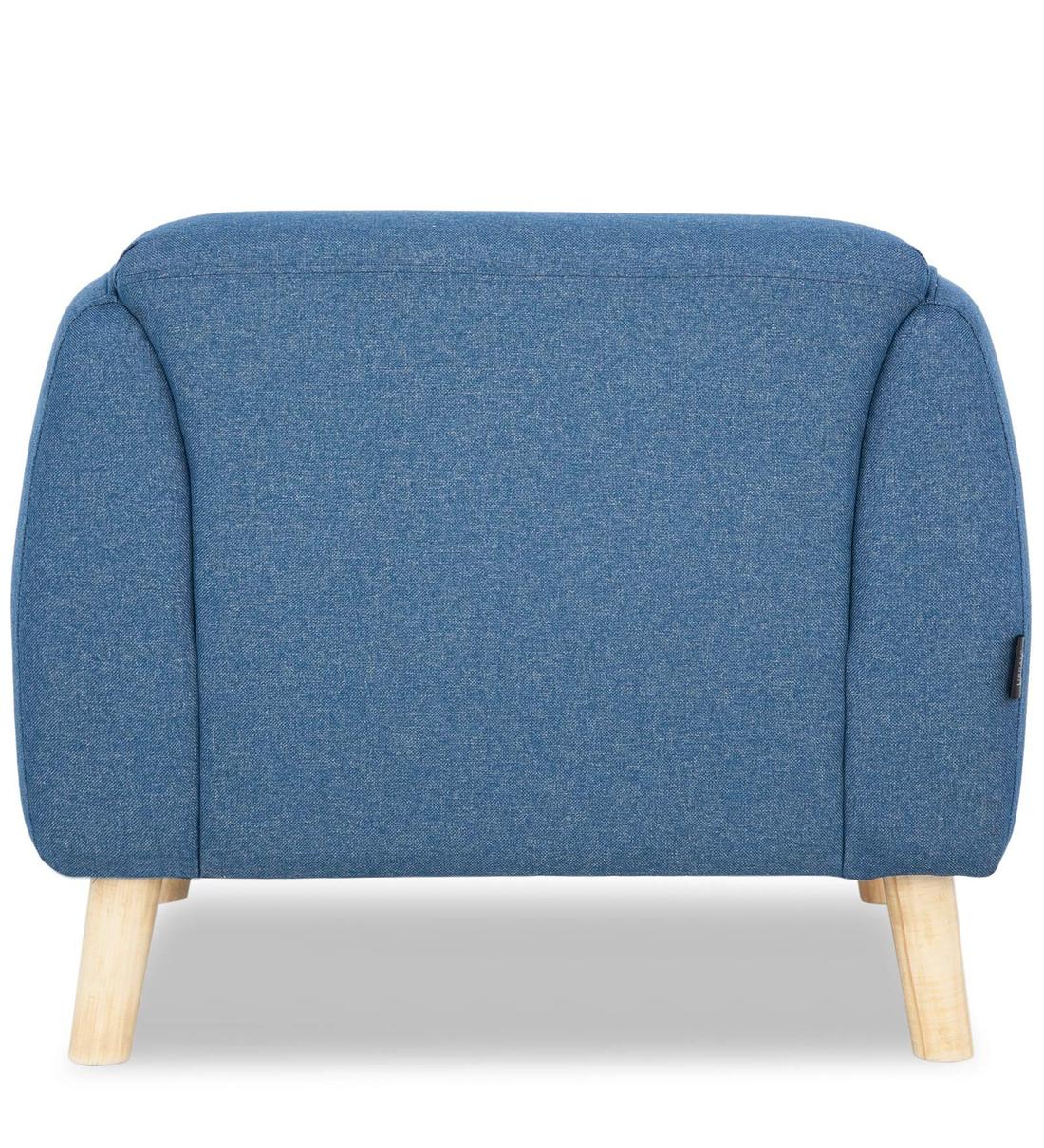 Buy Buffalo Fabric 1 Seater Sofa in Blue Colour by Urban Living Online ...