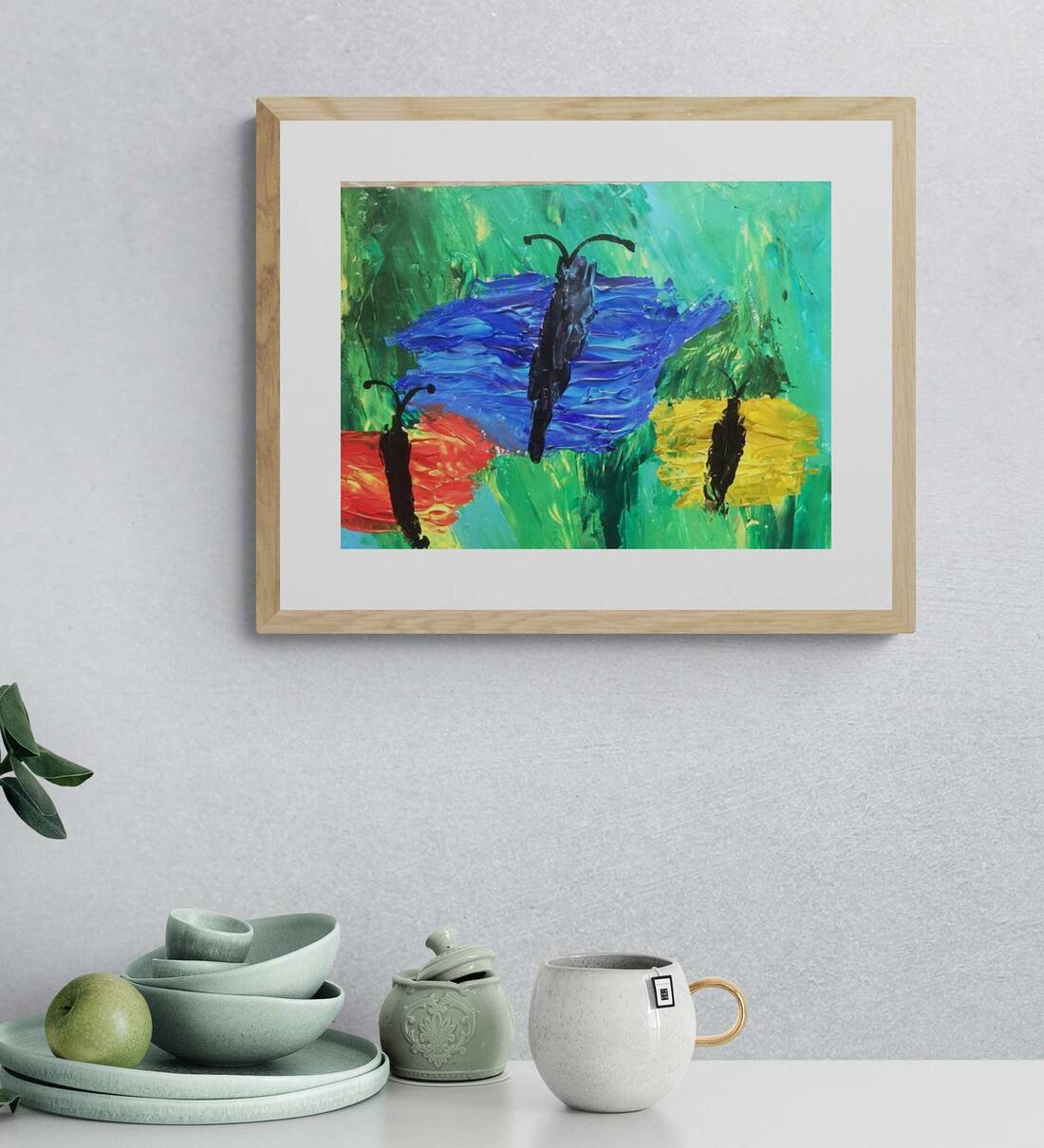 Buy Butterflies On A Window Pane Original Handmade Unframed at 39% OFF ...