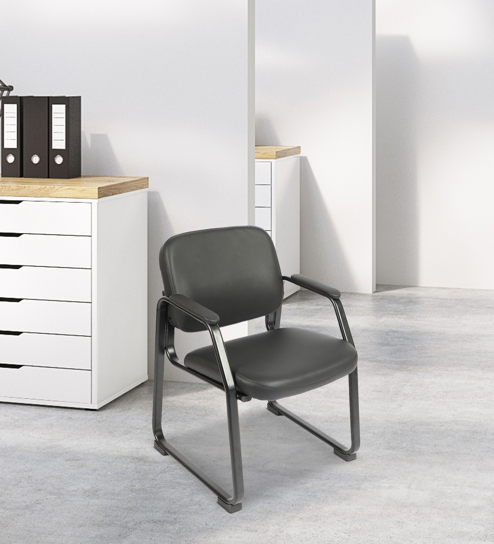 Buy Budd Leatherette Guest Chair in Black Colour at 54% OFF by HNI ...