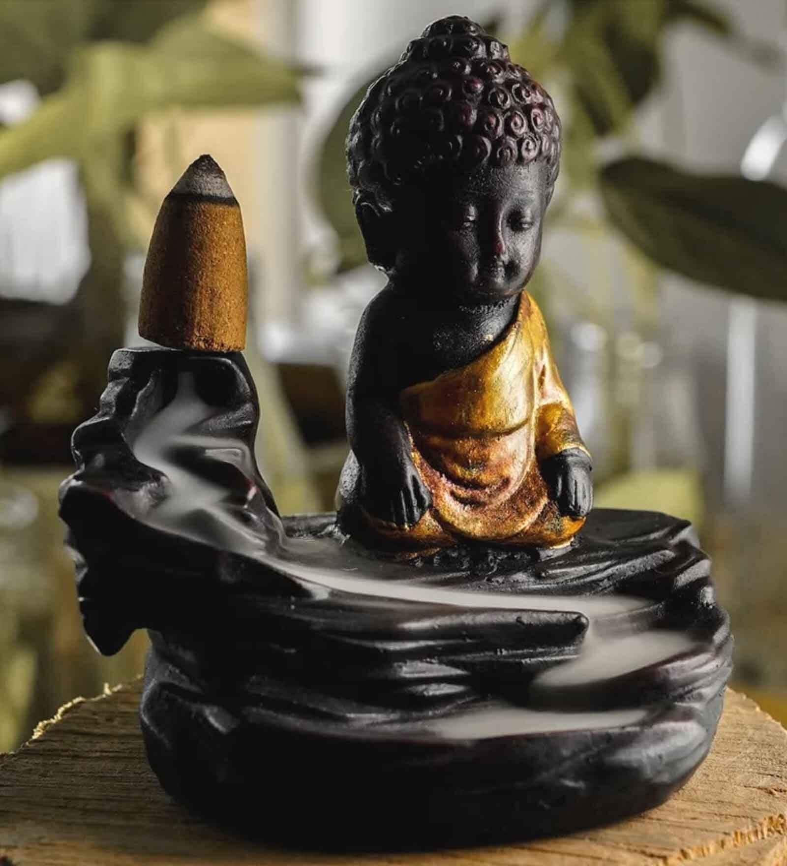 Buy Buddha Black Backflow Incense Cone at 10% OFF by Nirmalaya | Pepperfry