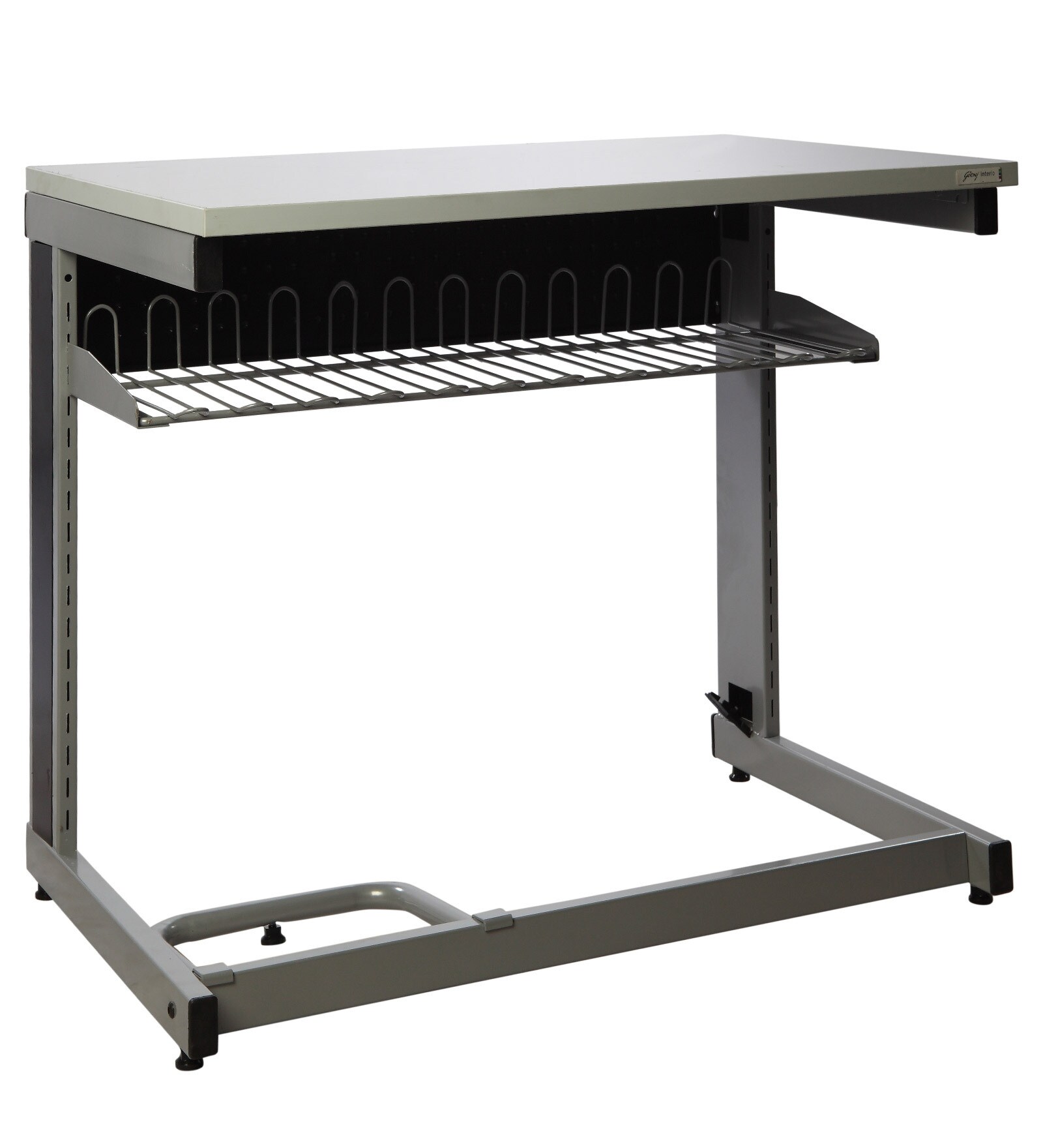 Buy Buddy Study Table in Grey Colour by Godrej Interio Online - Modern ...