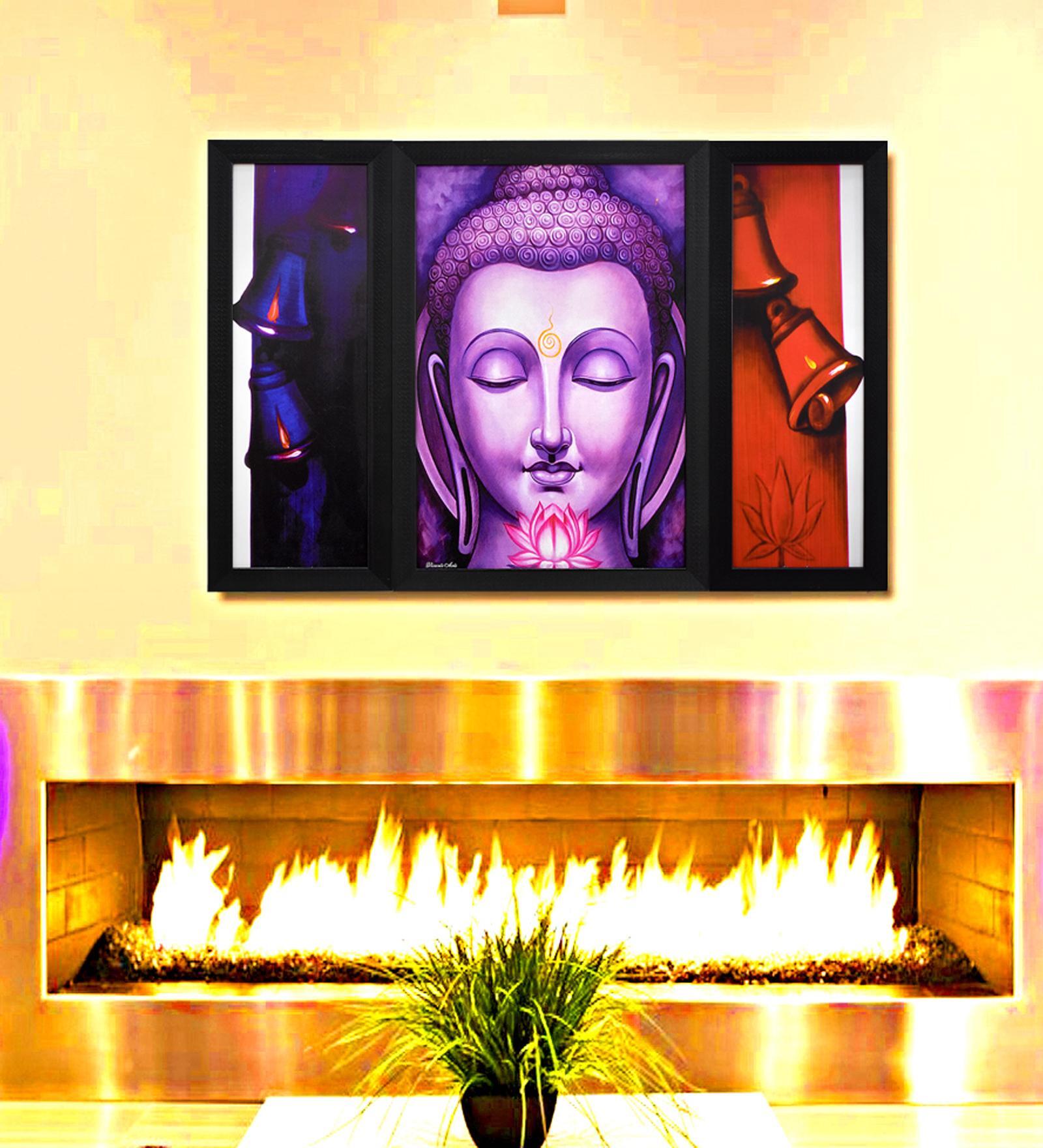 Buy Budhha Multicolour MDF Framed Art Panels at 32% OFF by Chaque Decor ...