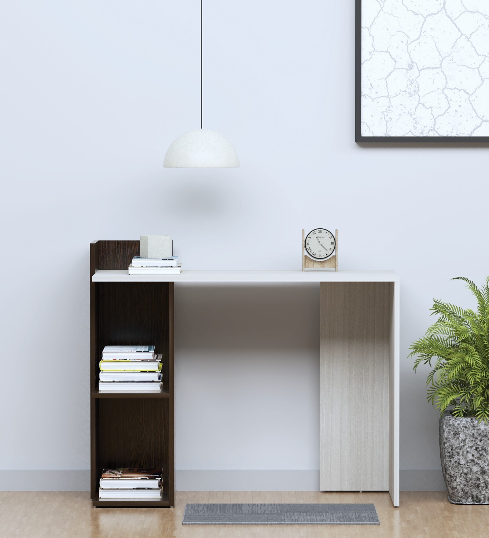 Buy Buearu Study Table in White Mapple & Wenge Finish at 4% OFF by ...